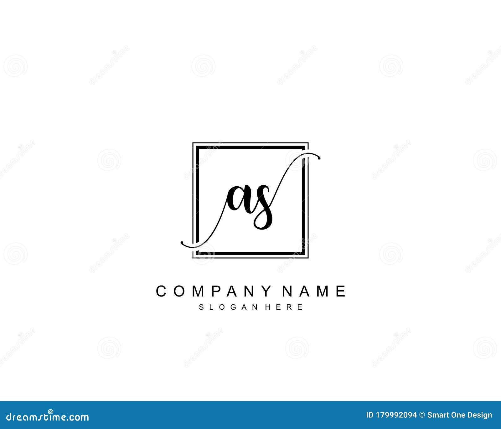Initial AS Signature Logo Template Vector Stock Vector - Illustration ...