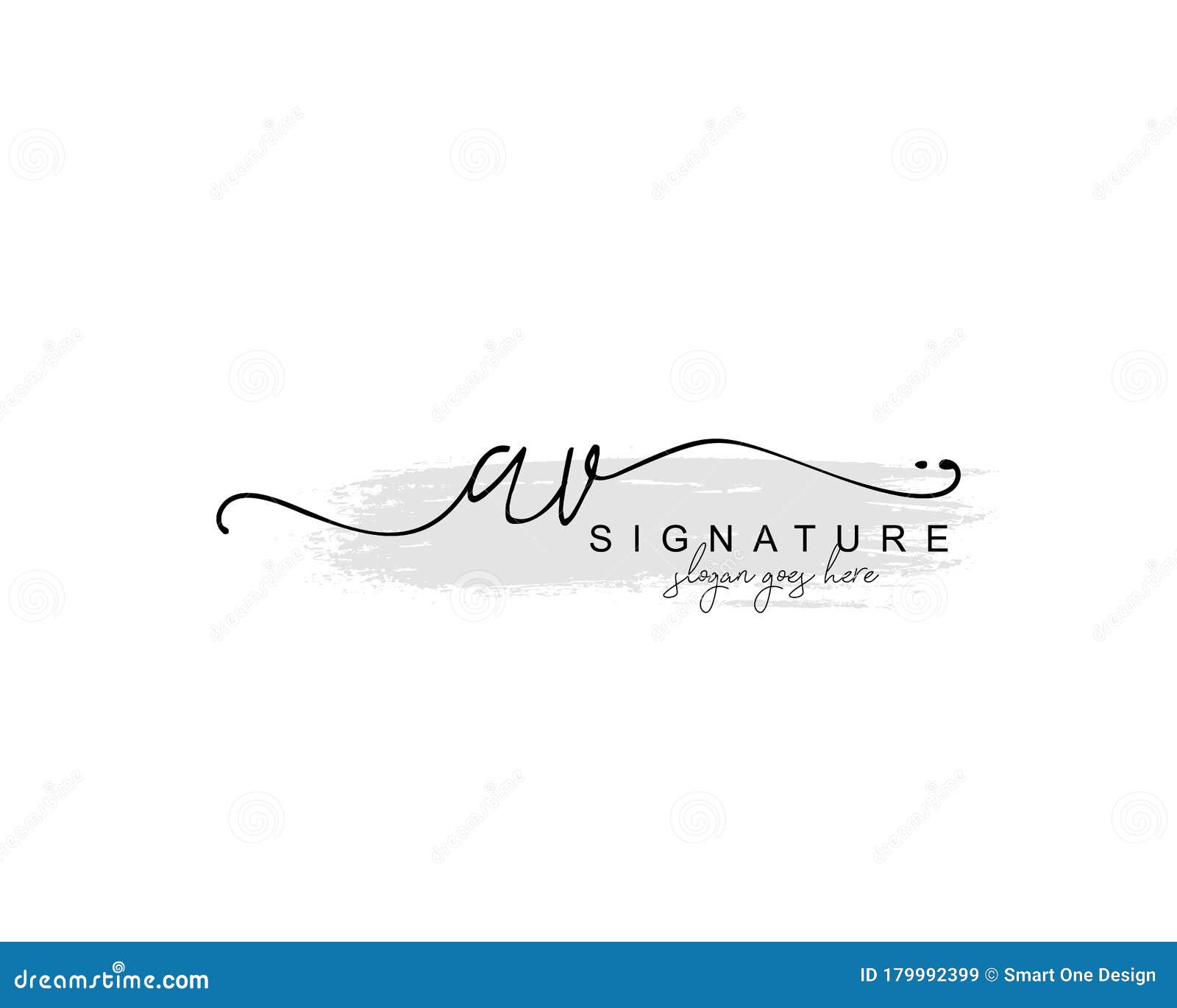 Initial AV Signature Logo Template Vector Stock Vector - Illustration ...