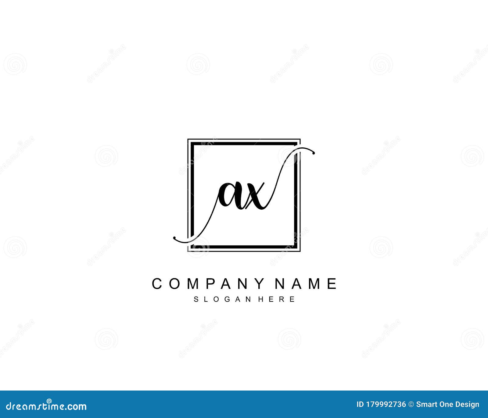 Initial AX Signature Logo Template Vector Stock Vector - Illustration ...
