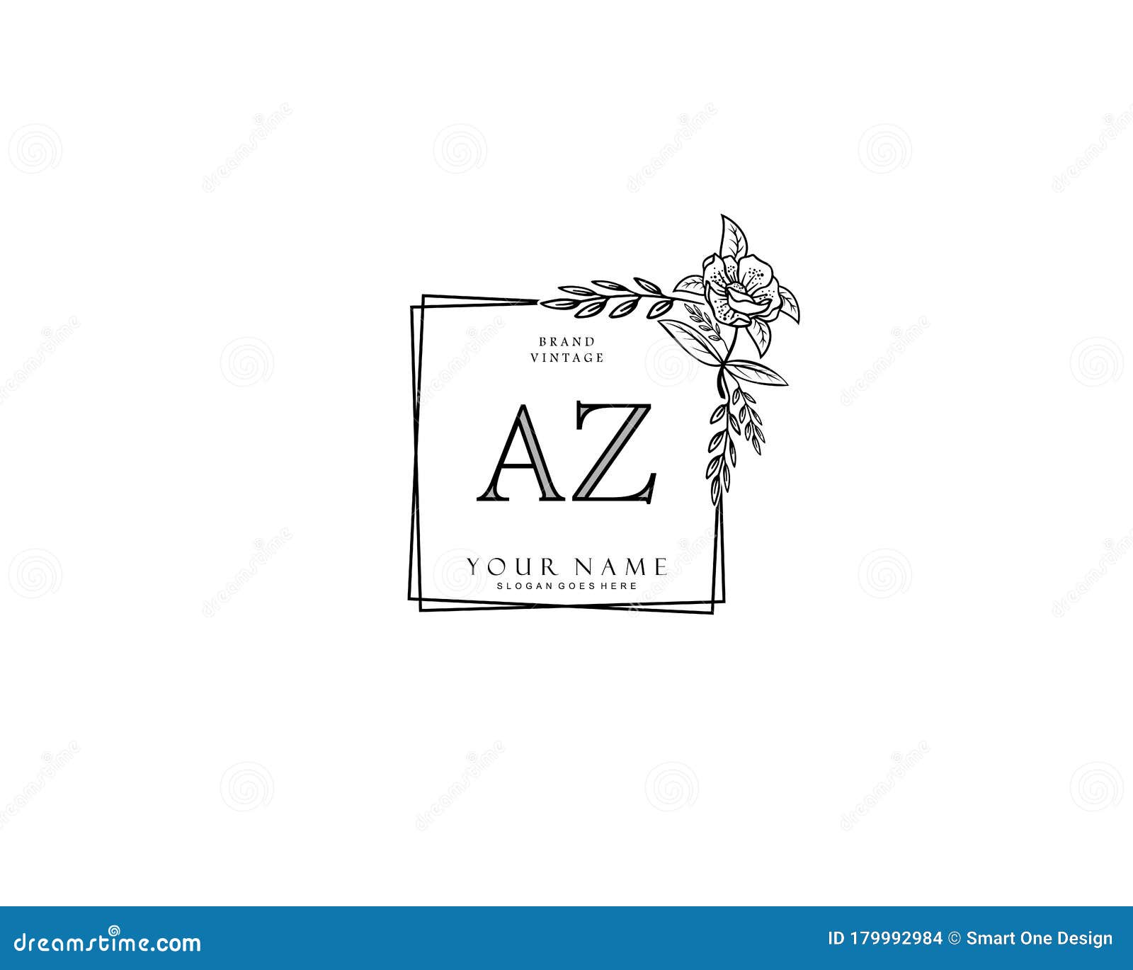 Initial AZ Signature Logo Template Vector Stock Vector - Illustration ...
