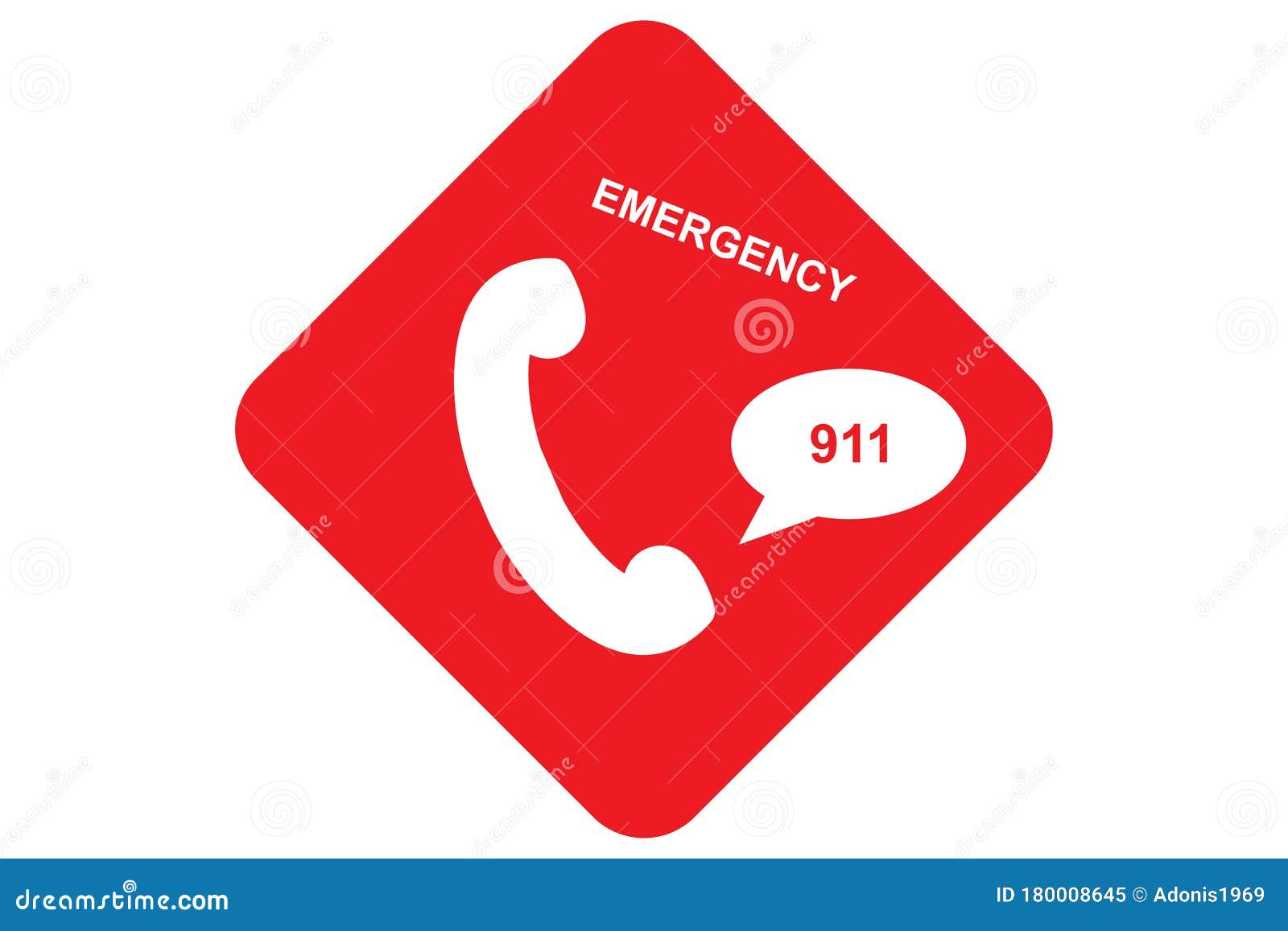 Emergency 911 button stock illustration. Illustration of hospital ...