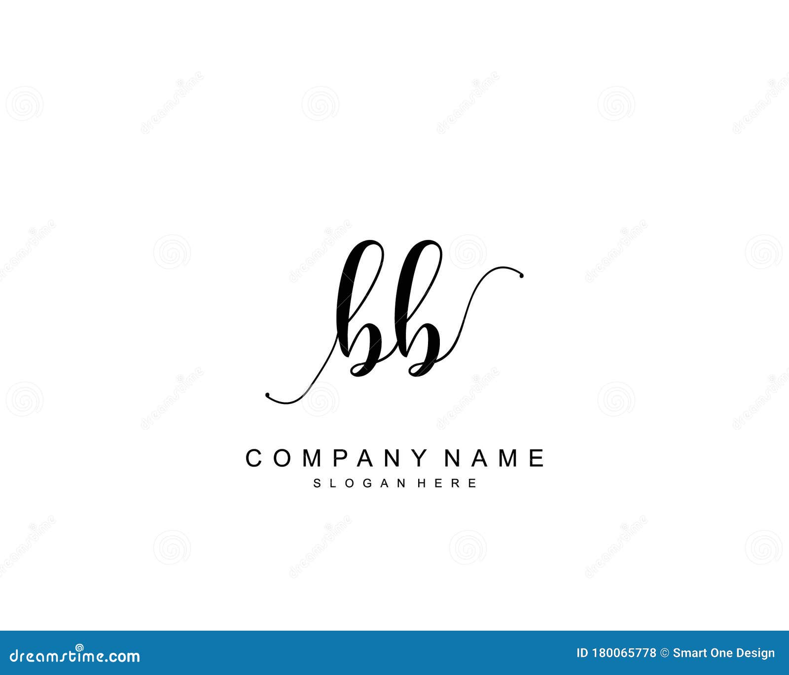 Initial BB Signature Logo Template Vector Stock Vector - Illustration ...