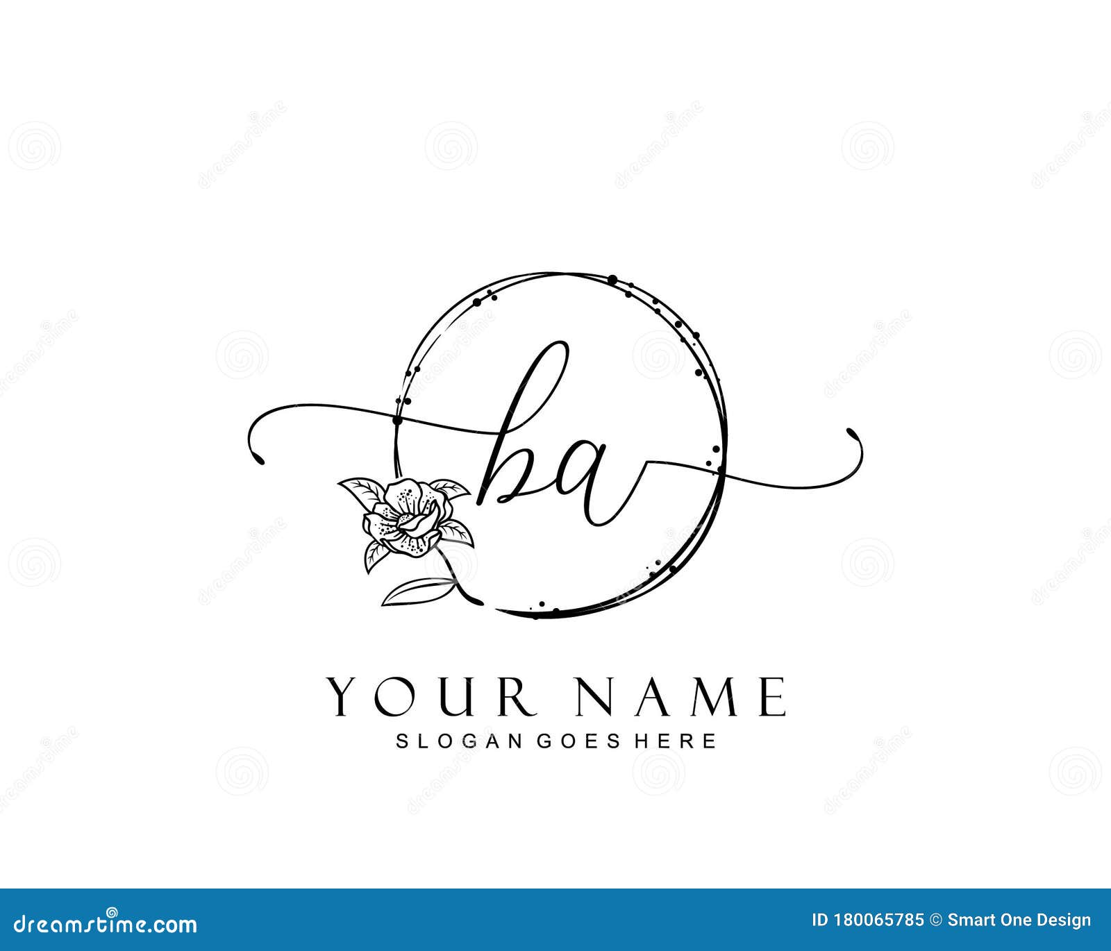 Initial BA Signature Logo Template Vector Stock Vector - Illustration ...