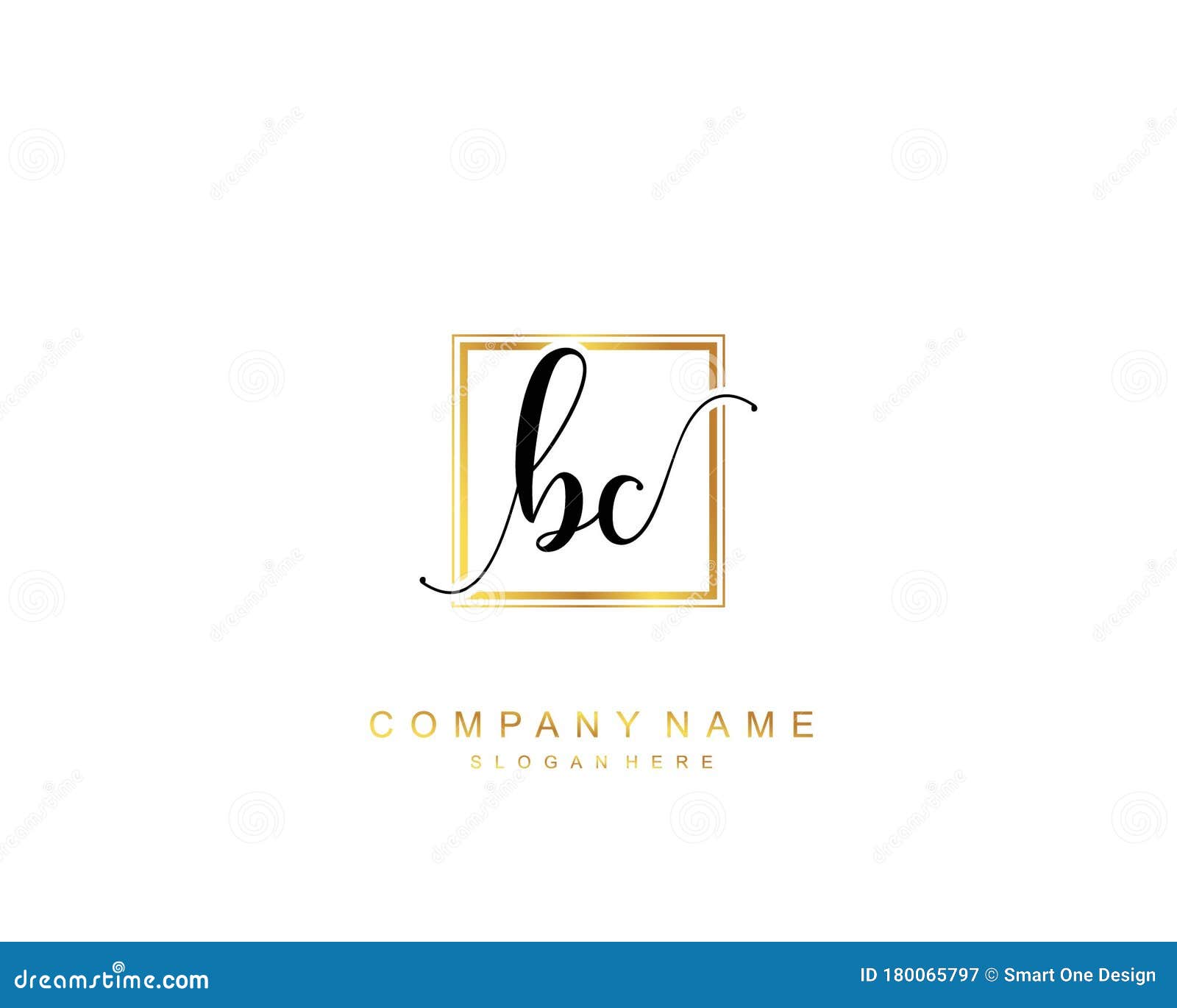 Initial BC Signature Logo Template Vector Stock Vector - Illustration ...