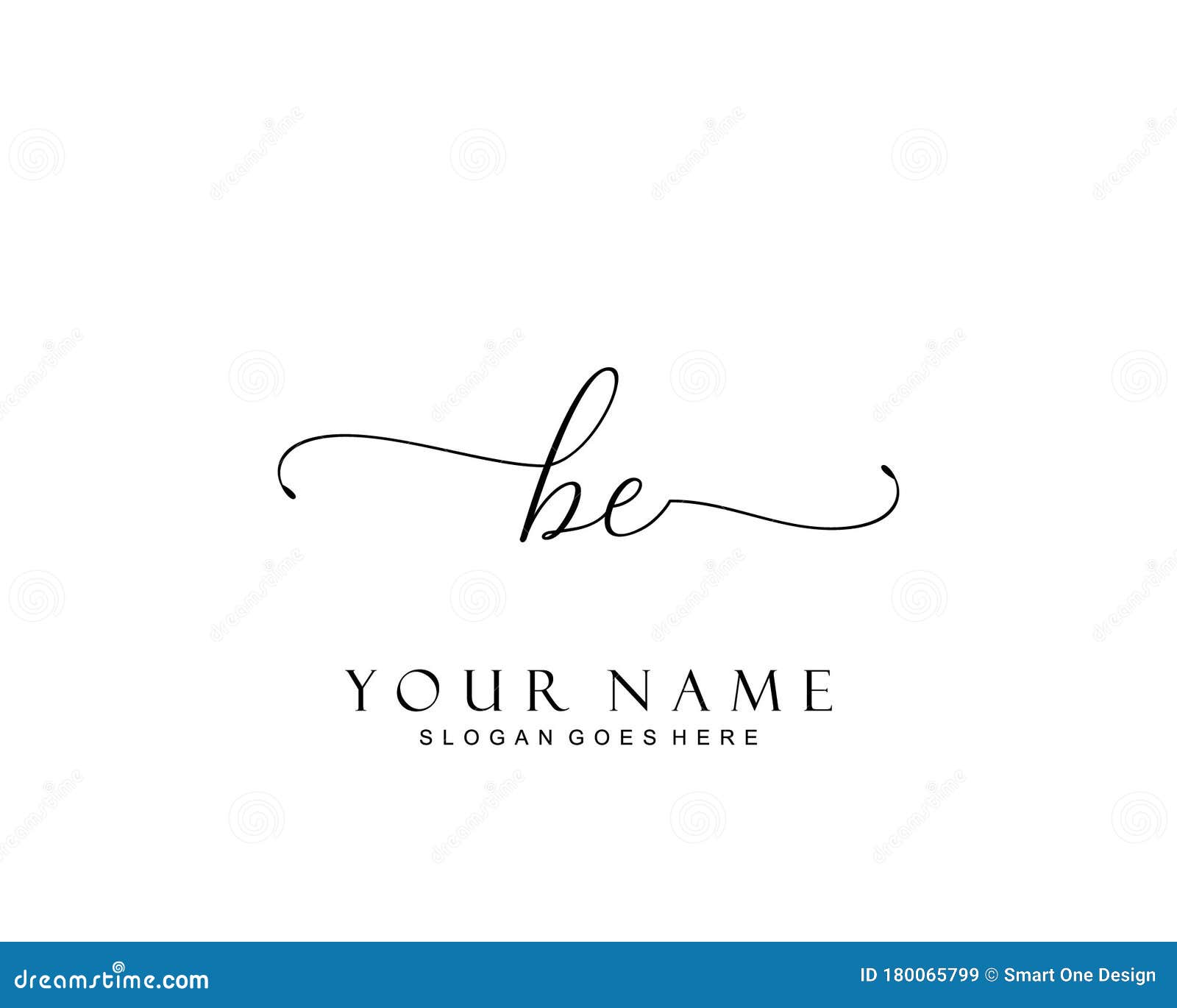 Initial BE Signature Logo Template Vector Stock Vector - Illustration ...