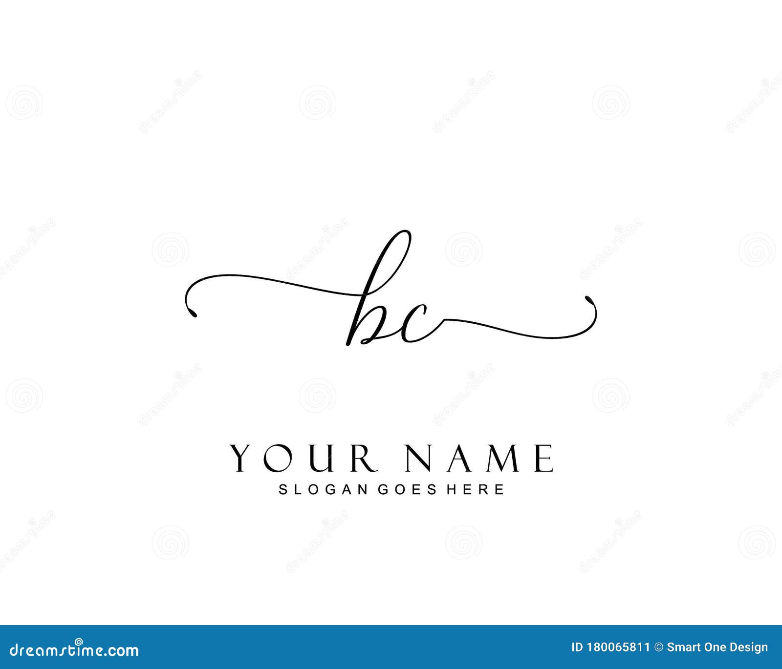 Initial BC Signature Logo Template Vector Stock Vector - Illustration ...