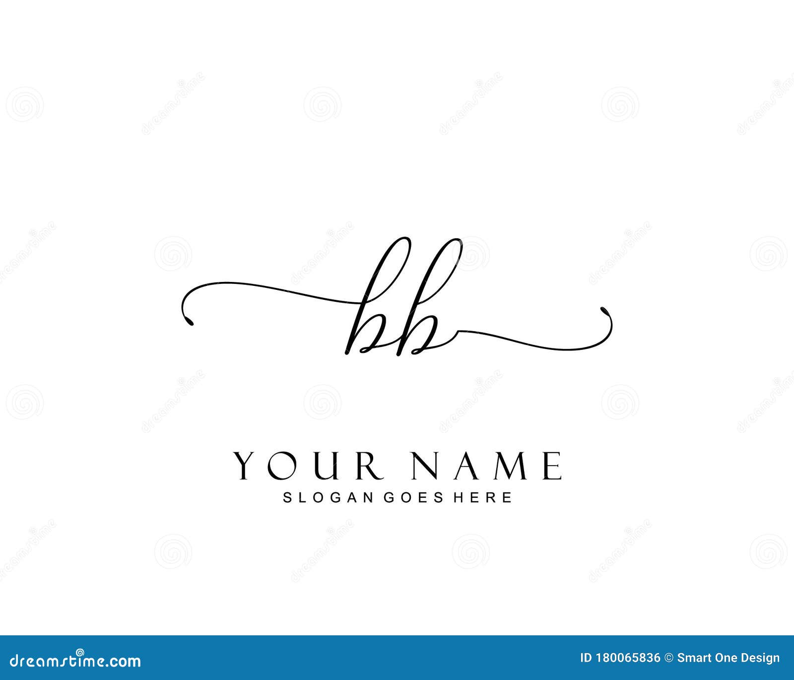 Initial BB Signature Logo Template Vector Stock Vector - Illustration ...