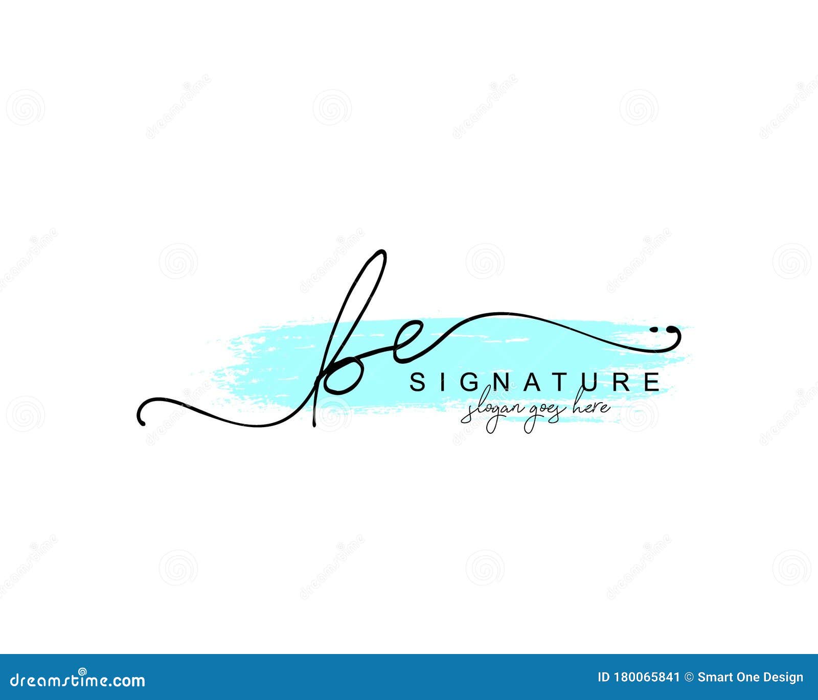 Initial BE Signature Logo Template Vector Stock Vector - Illustration ...