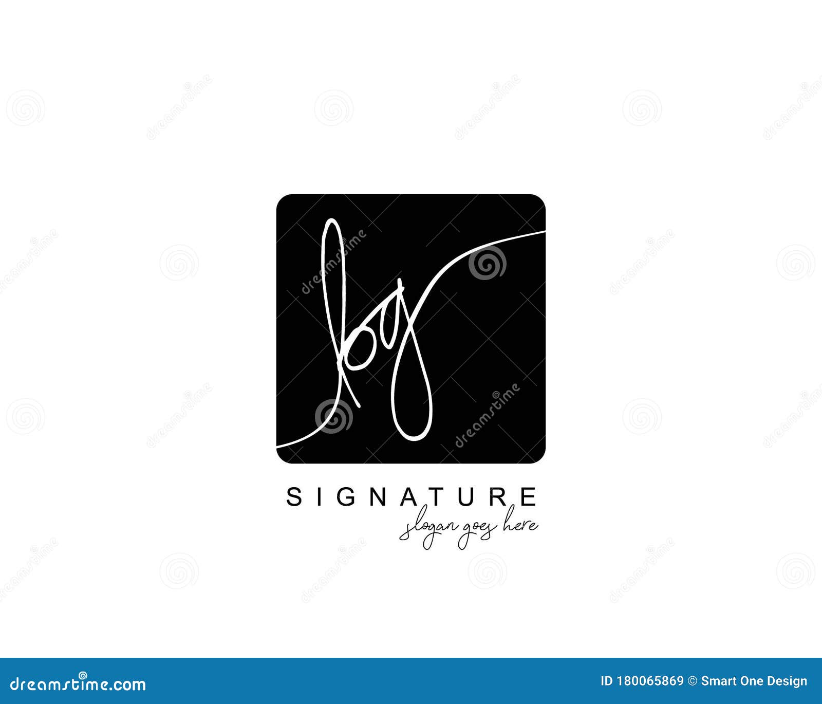 Initial Bg Signature Logo Template Vector Stock Vector - Illustration ...