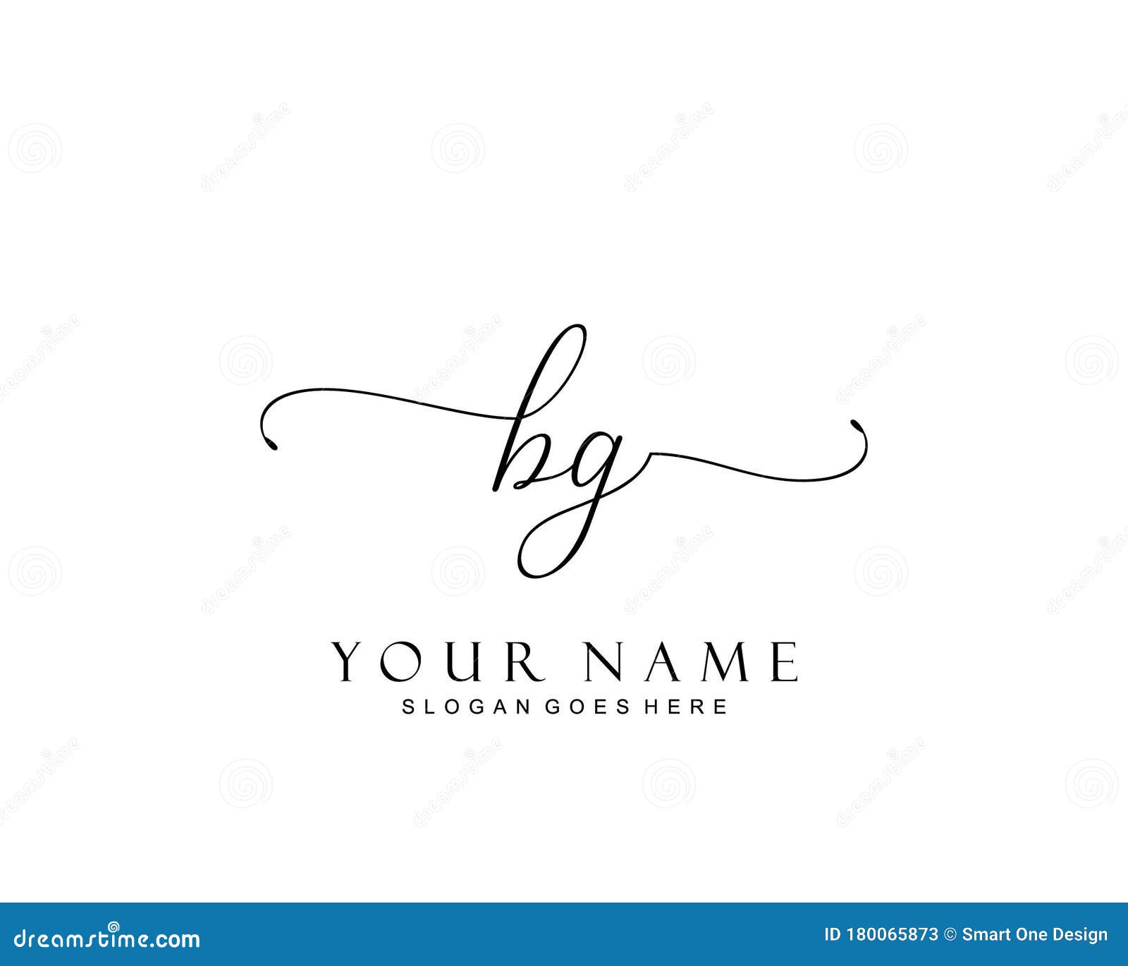Initial BG Signature Logo Template Vector Stock Vector - Illustration ...