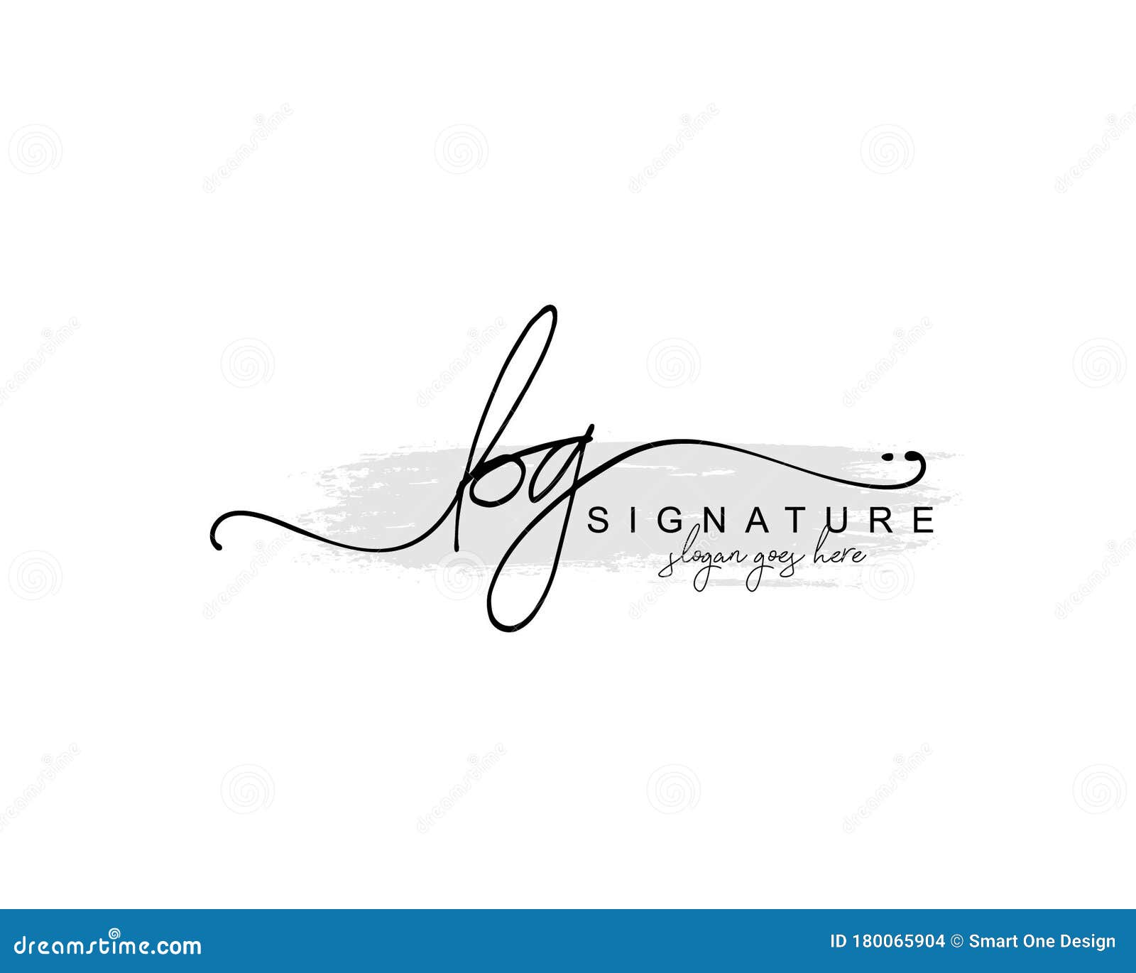 Initial BG Signature Logo Template Vector Stock Vector - Illustration ...