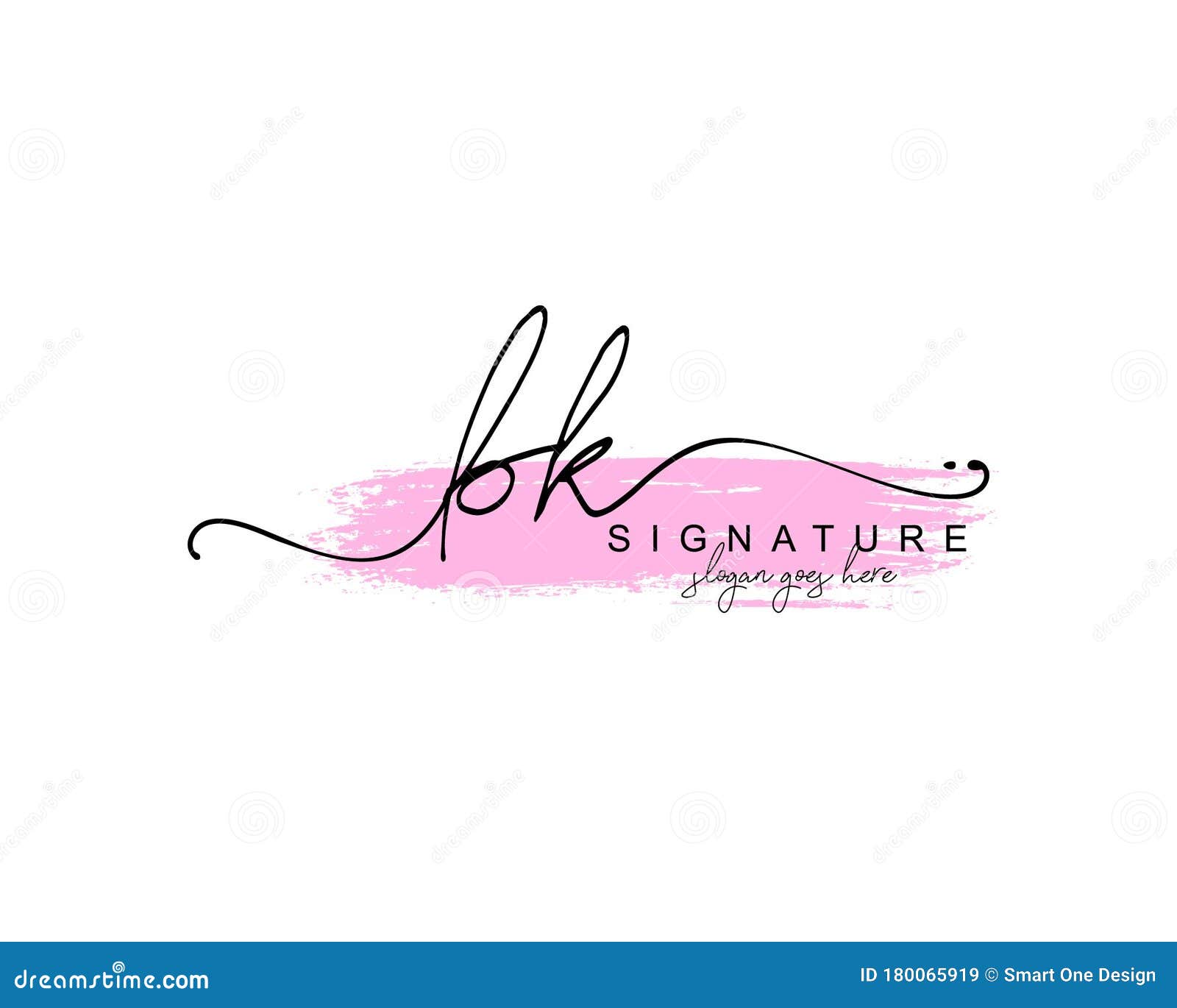 Initial BK Signature Logo Template Vector Stock Vector - Illustration ...
