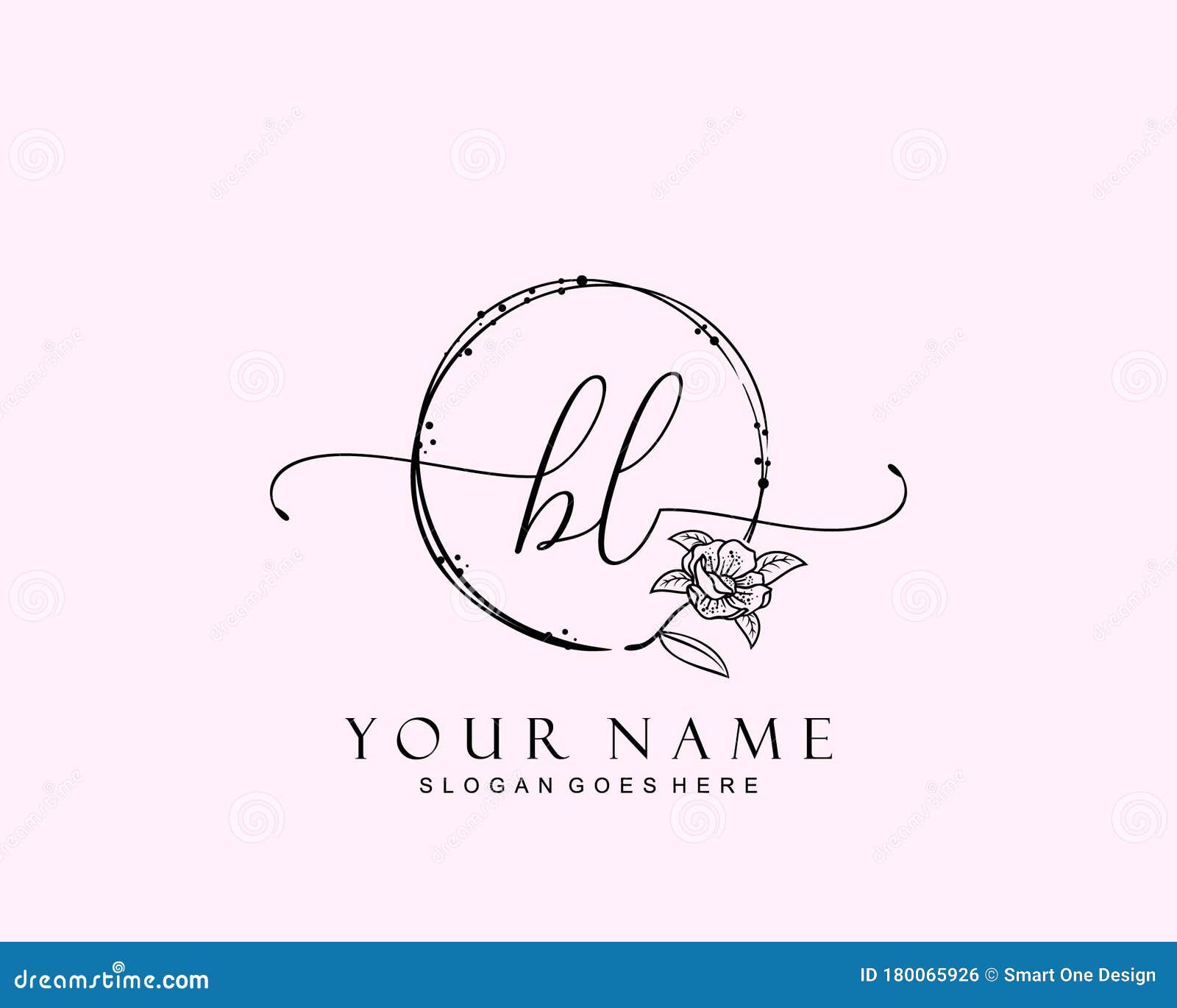 Initial BL Signature Logo Template Vector Stock Vector - Illustration ...
