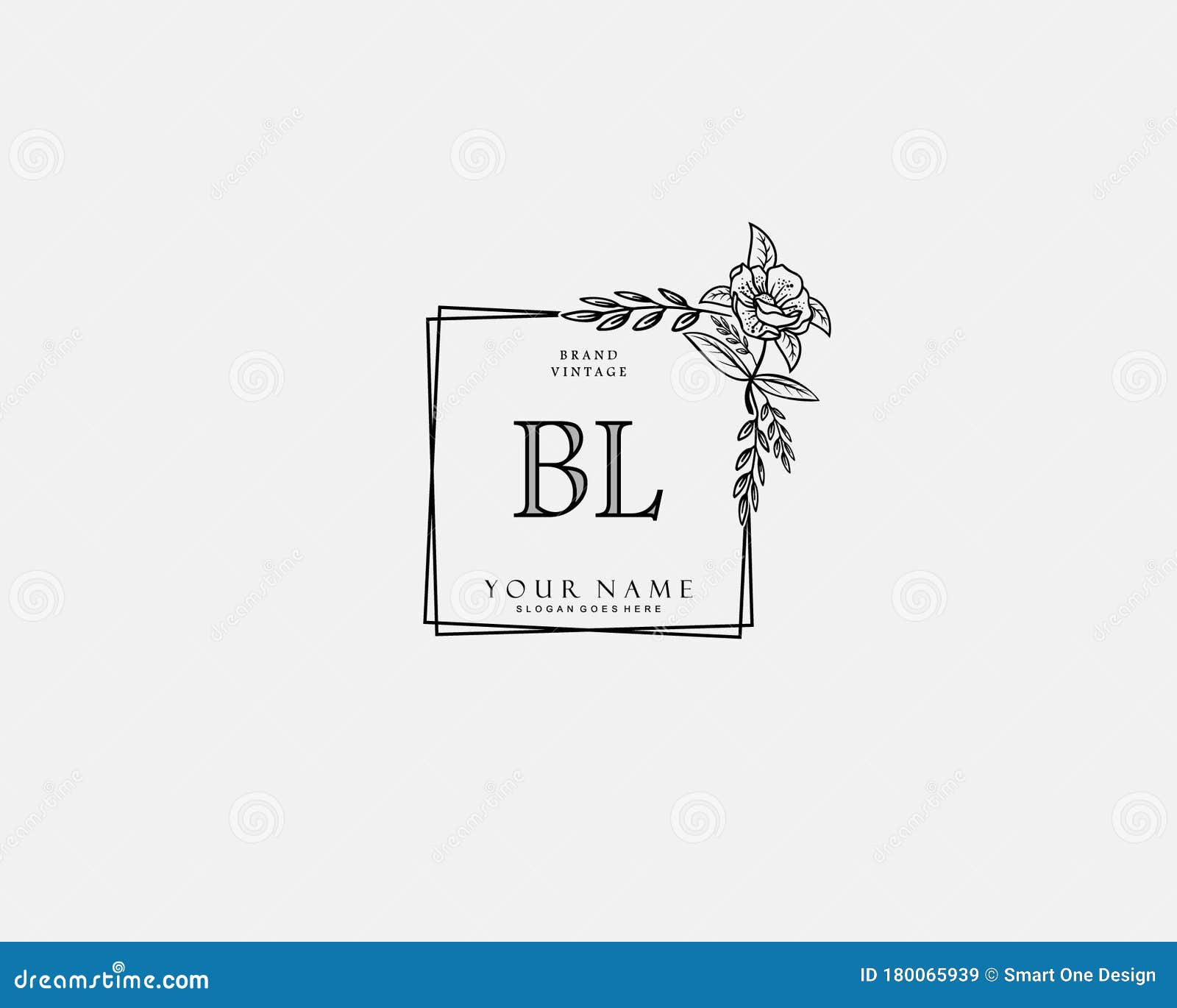 Initial BL Signature Logo Template Vector Stock Vector - Illustration ...