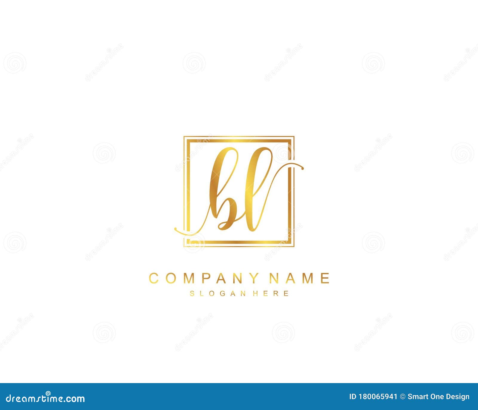Initial BL Signature Logo Template Vector Stock Vector - Illustration ...