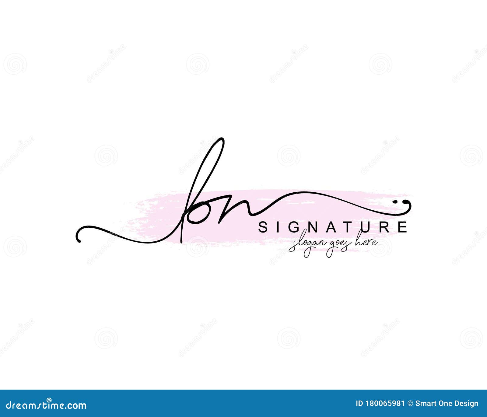 Initial BN Signature Logo Template Vector Stock Vector - Illustration ...