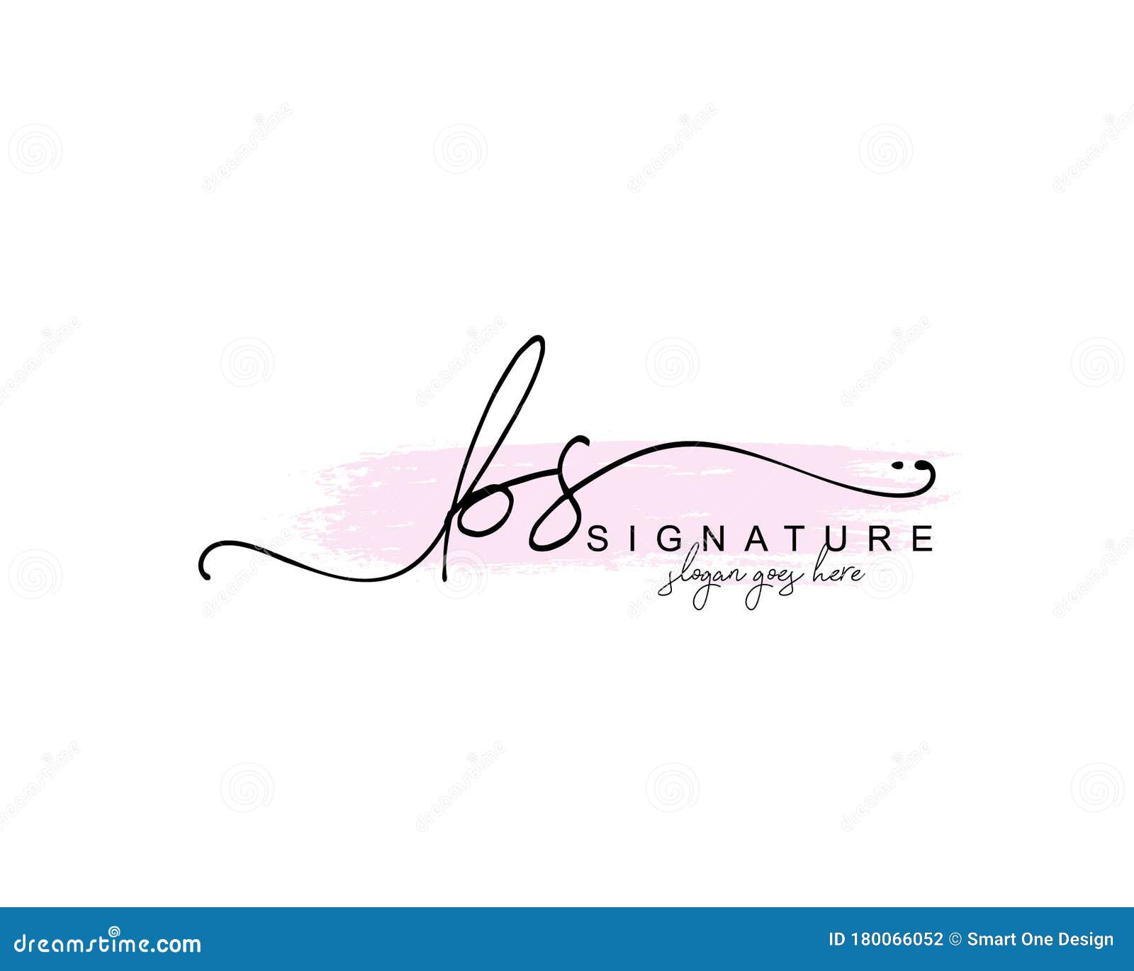 Initial BS Signature Logo Template Vector Stock Vector - Illustration ...
