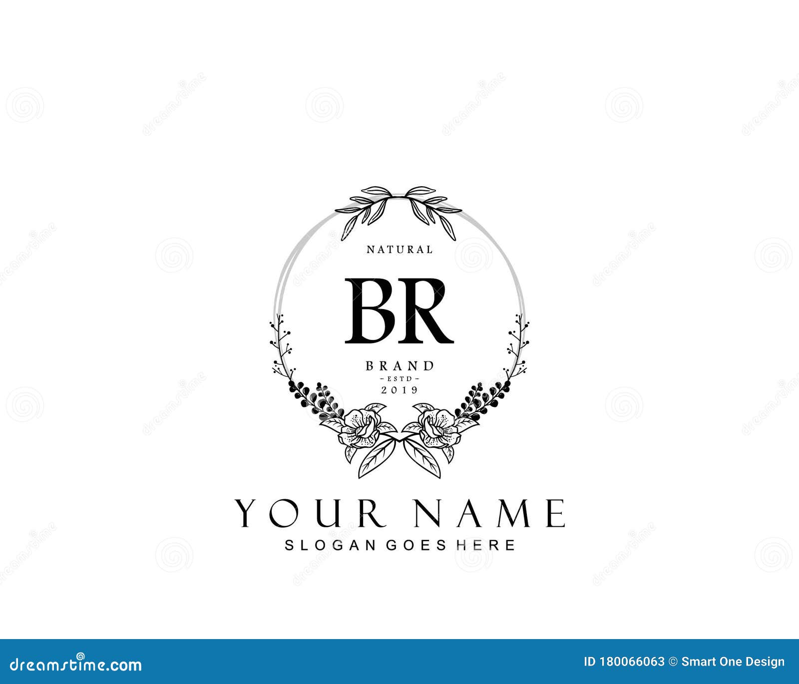 Initial BR Signature Logo Template Vector Stock Vector - Illustration ...