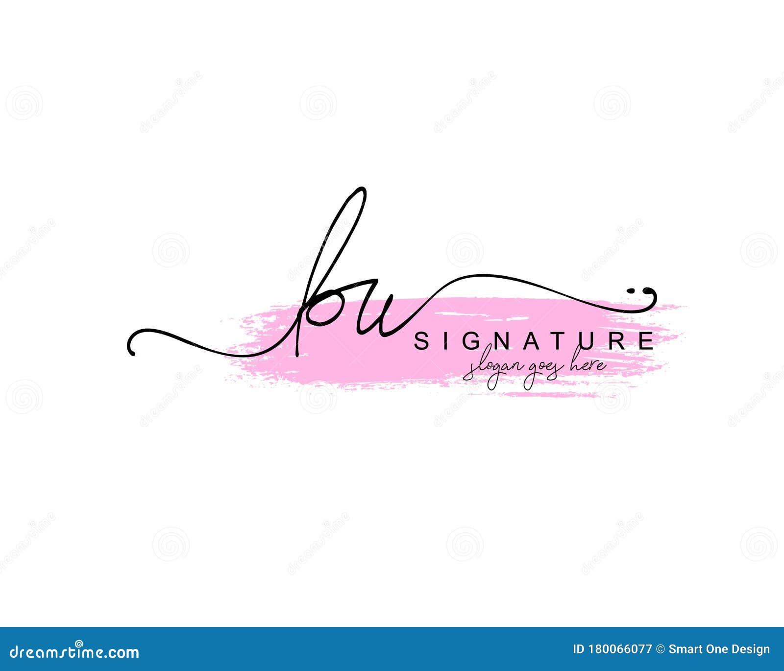 Initial BU Signature Logo Template Vector Stock Vector - Illustration ...