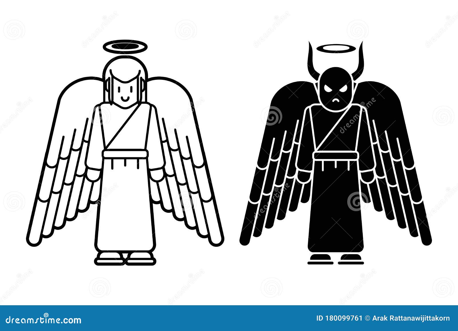 Devil Icon Vector From Classics Collection. Thin Line Devil Outline ...