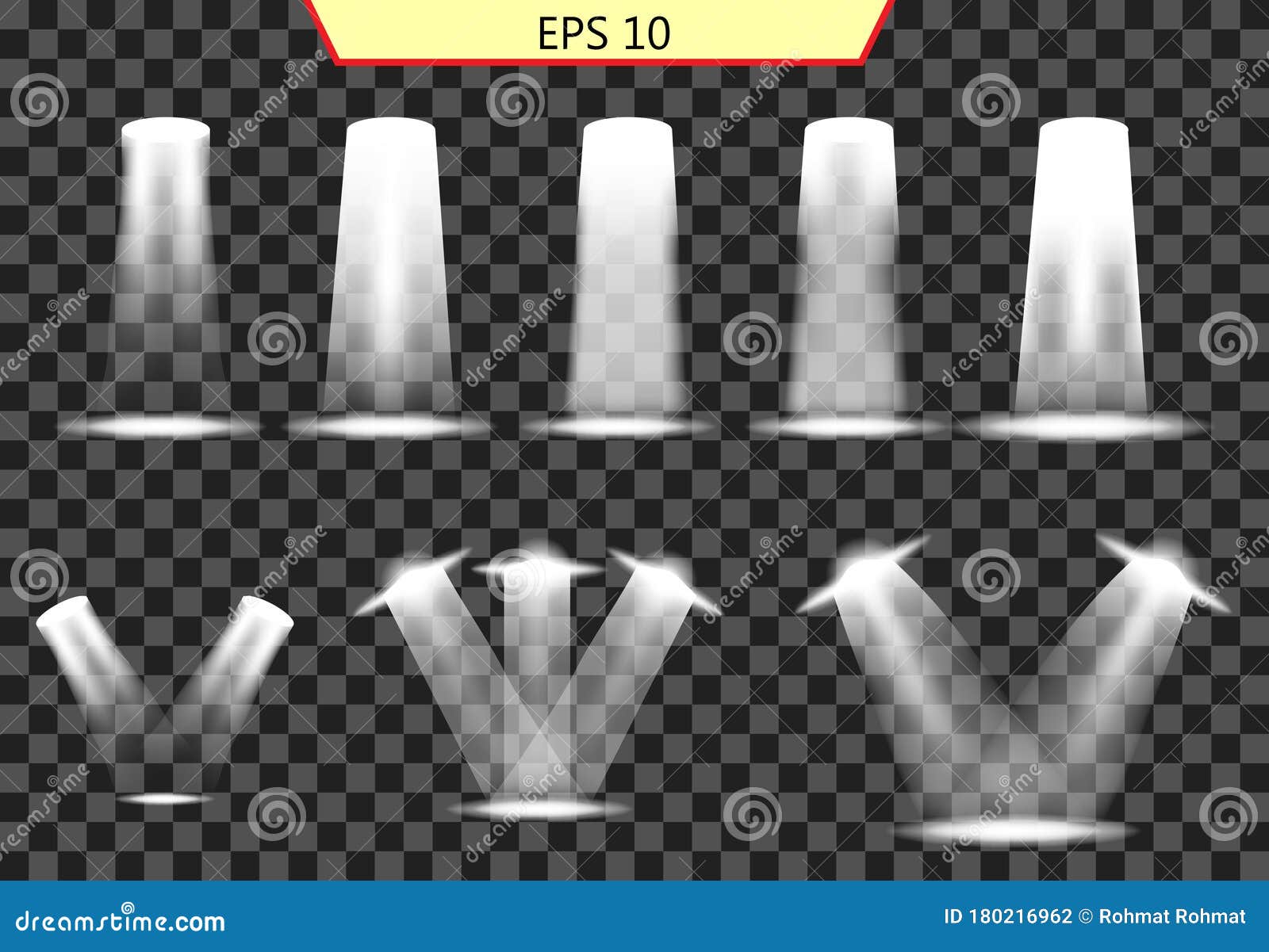 Set Of Ligting Effect , Illumination Collection Vector ,event Decor ...