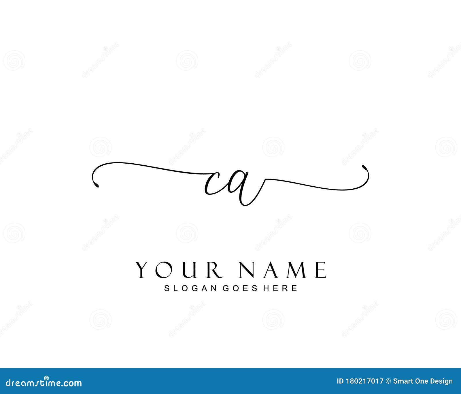 Initial CA Signature Logo Template Vector Stock Vector - Illustration ...