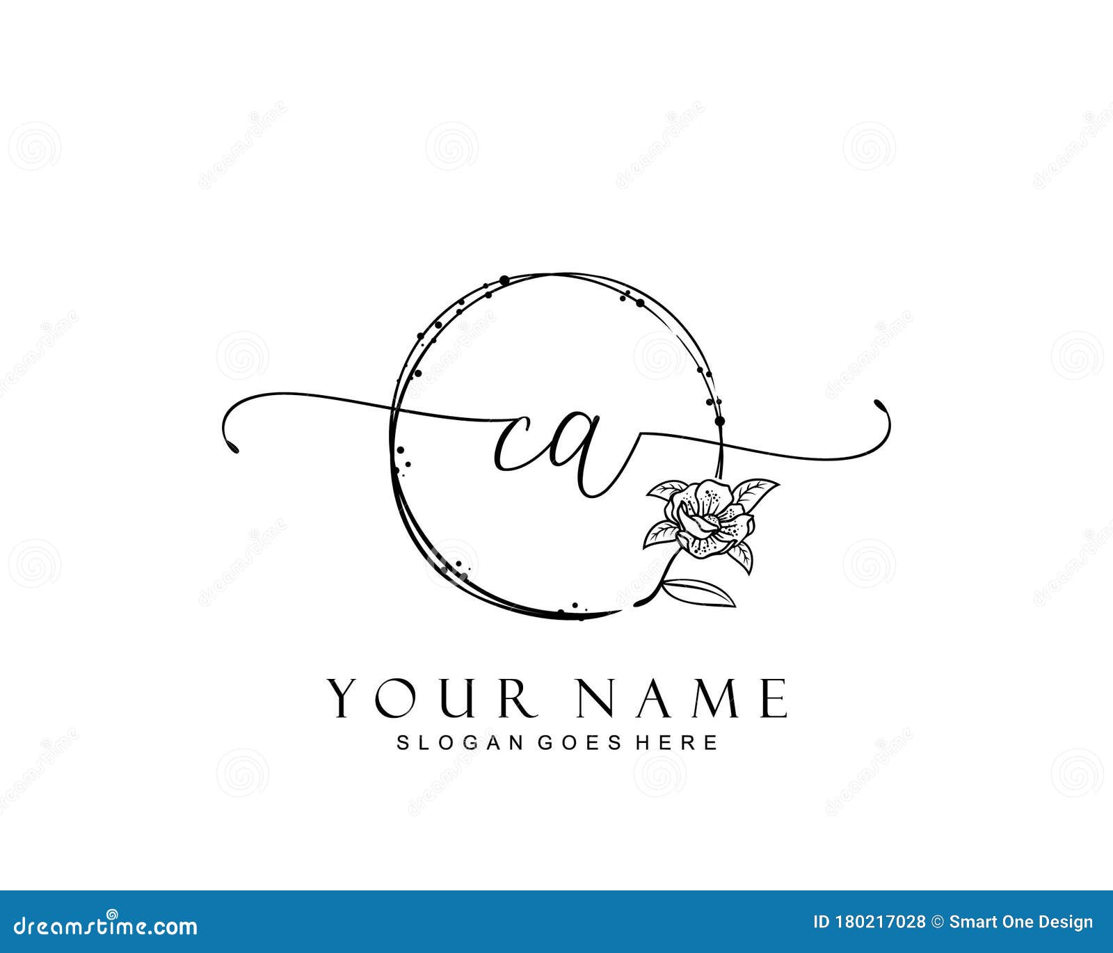 Initial CA Signature Logo Template Vector Stock Vector - Illustration ...