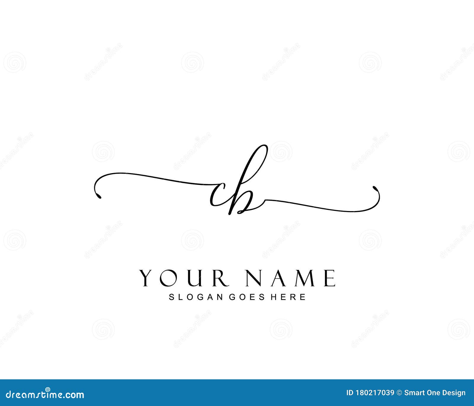 Initial CB Signature Logo Template Vector Stock Vector - Illustration ...