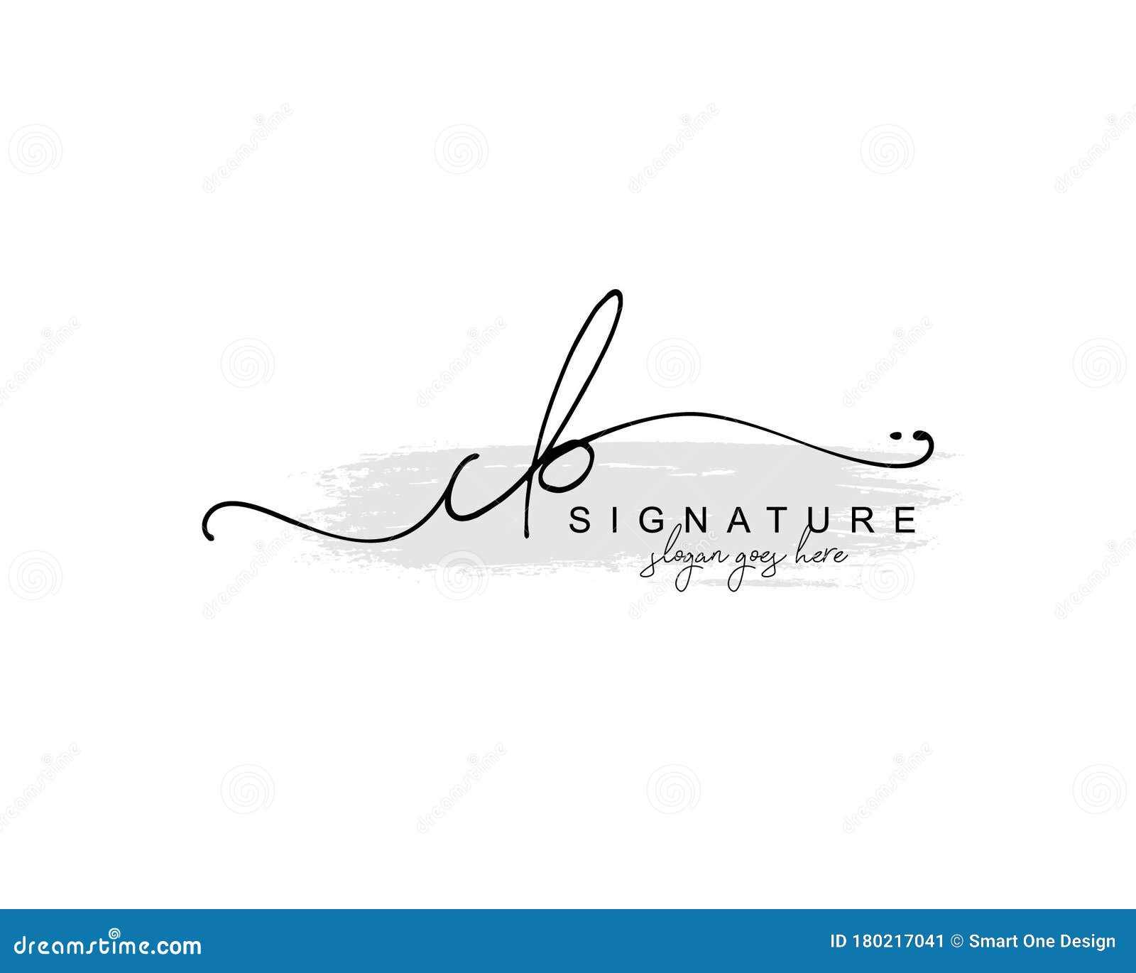 Initial CB Signature Logo Template Vector Stock Vector - Illustration ...