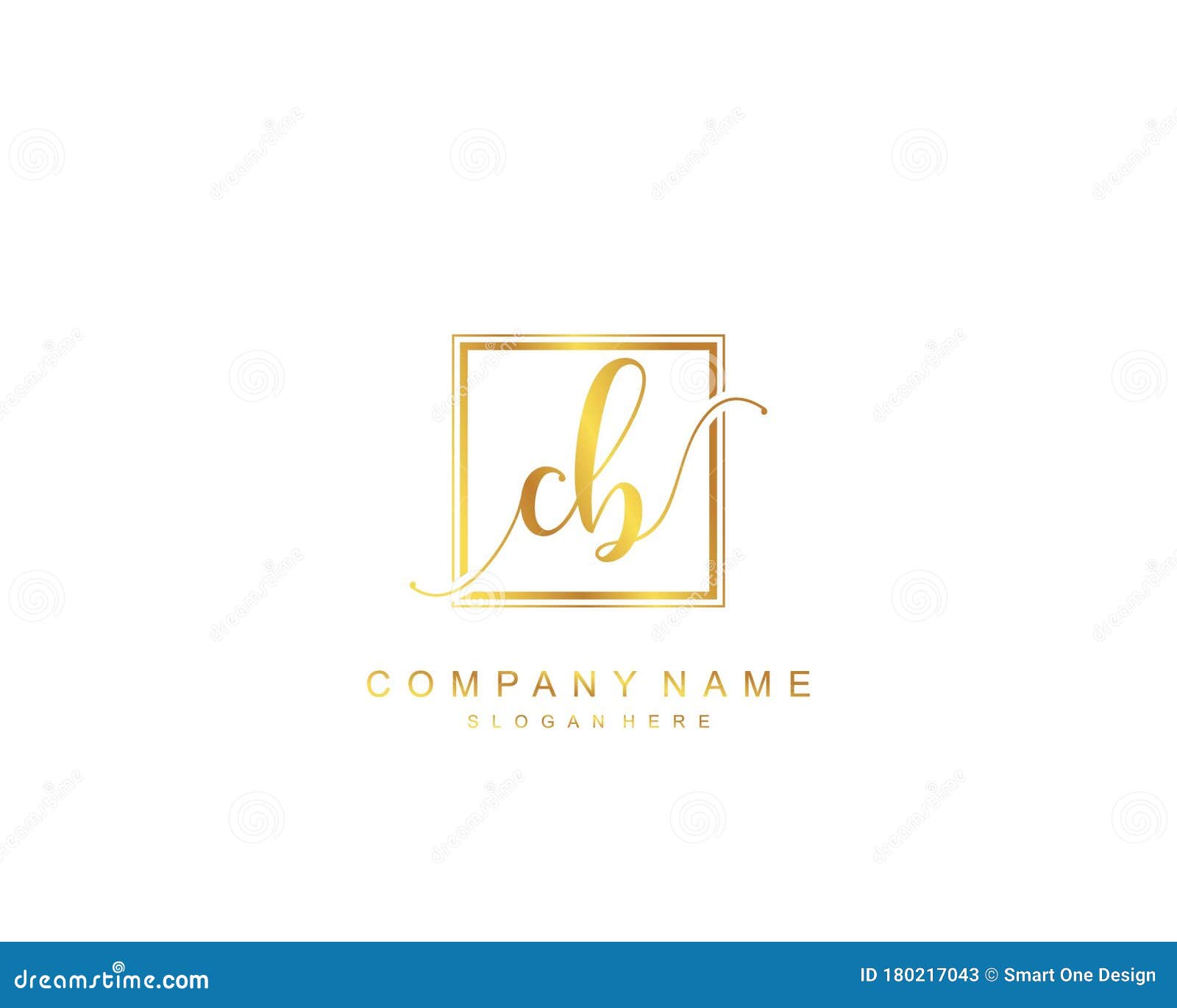 Initial CB Signature Logo Template Vector Stock Vector - Illustration ...