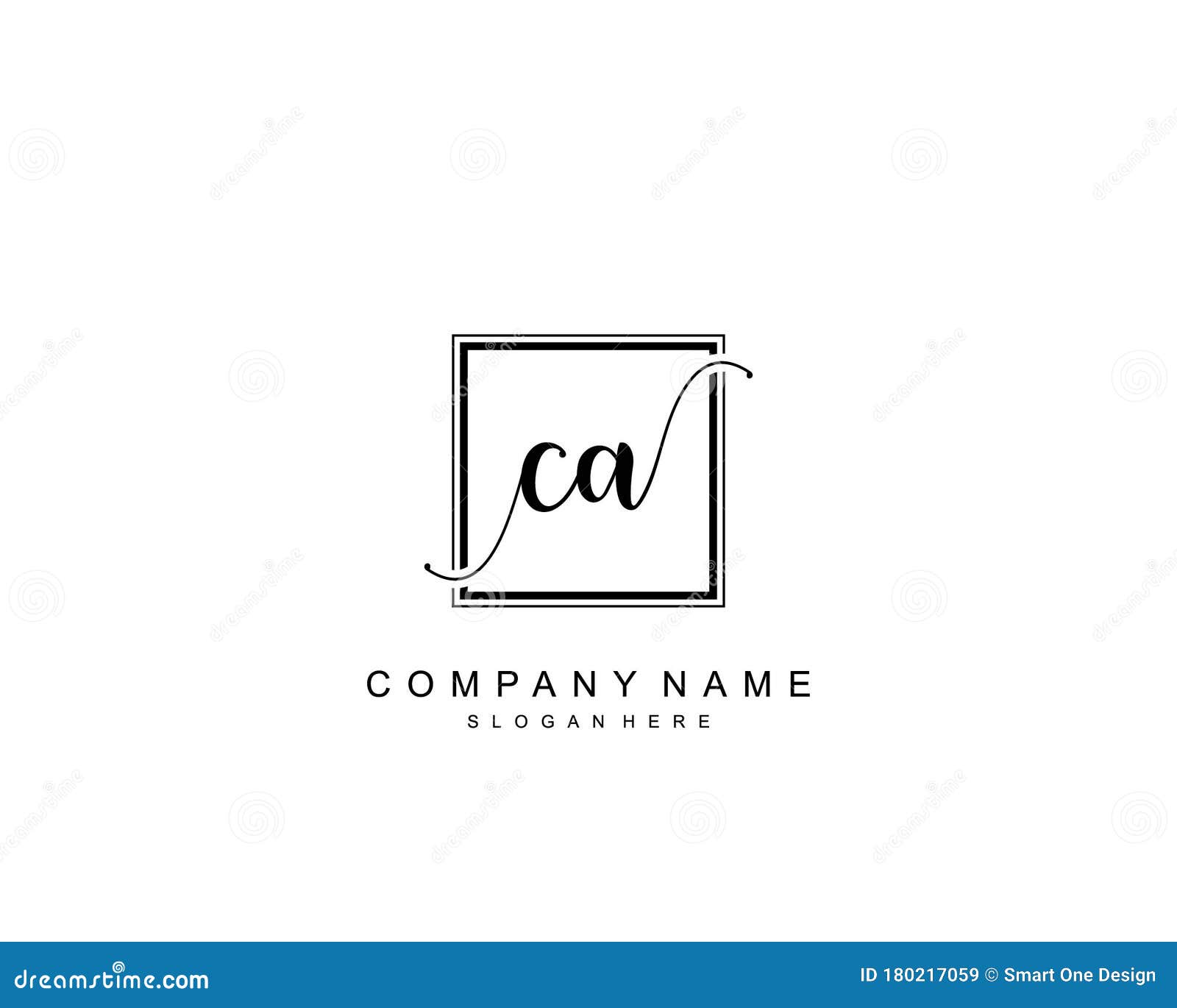 Initial CA Signature Logo Template Vector Stock Vector - Illustration ...