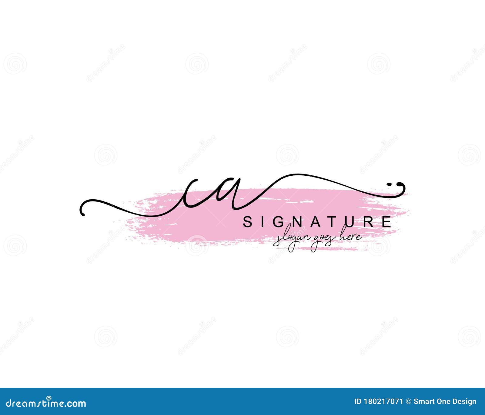 Initial CA Signature Logo Template Vector Stock Vector - Illustration ...