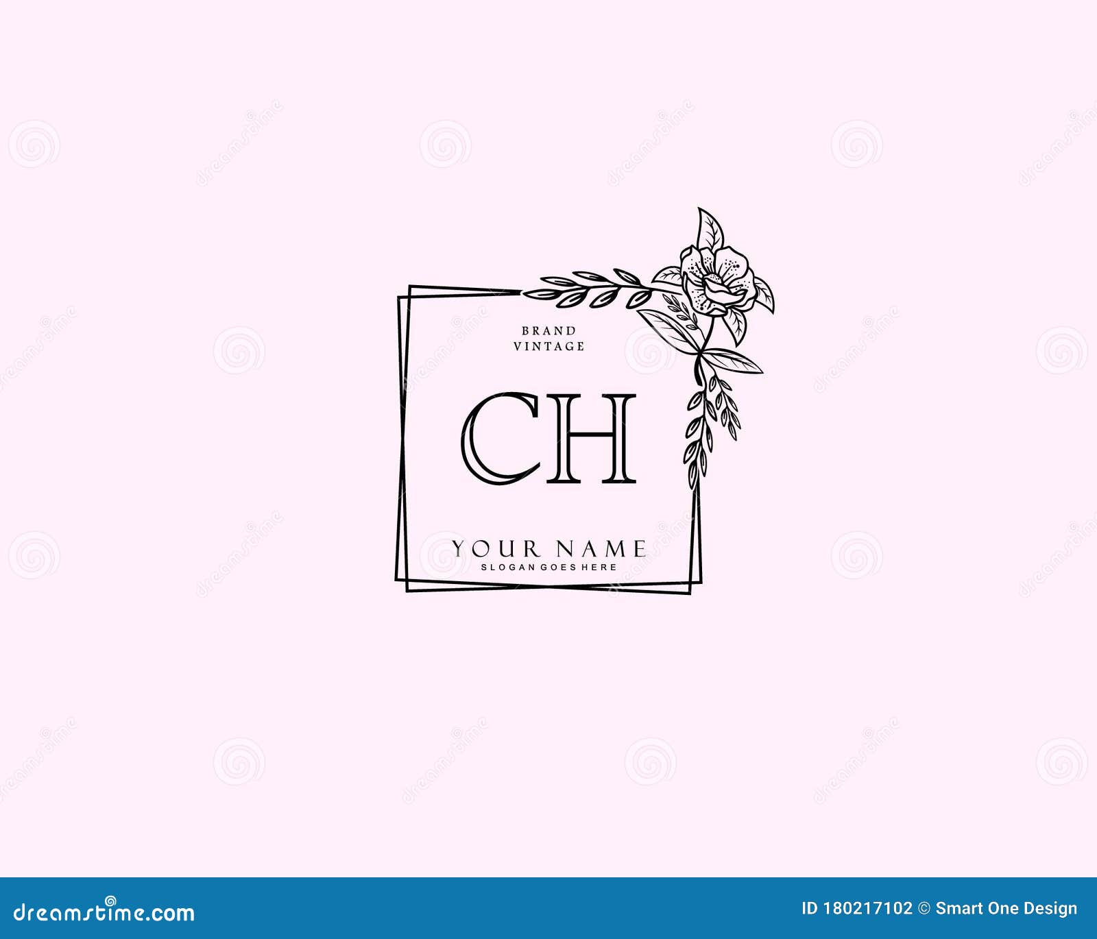 Initial CH Signature Logo Template Vector Stock Vector - Illustration ...