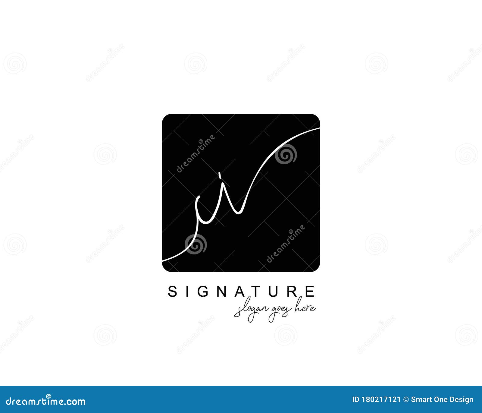 Initial CI Signature Logo Template Vector Stock Vector - Illustration ...