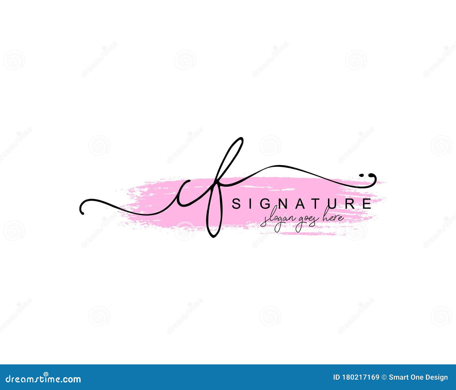 Initial CF Signature Logo Template Vector Stock Vector - Illustration ...