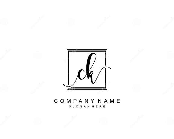 Initial CK Signature Logo Template Vector Stock Vector - Illustration ...