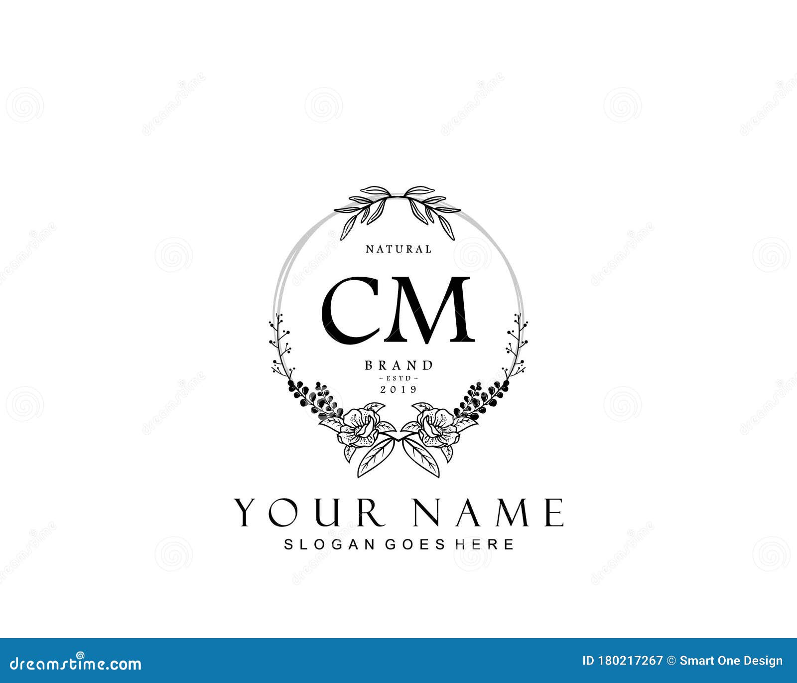 Initial CM Signature Logo Template Vector Stock Vector - Illustration ...