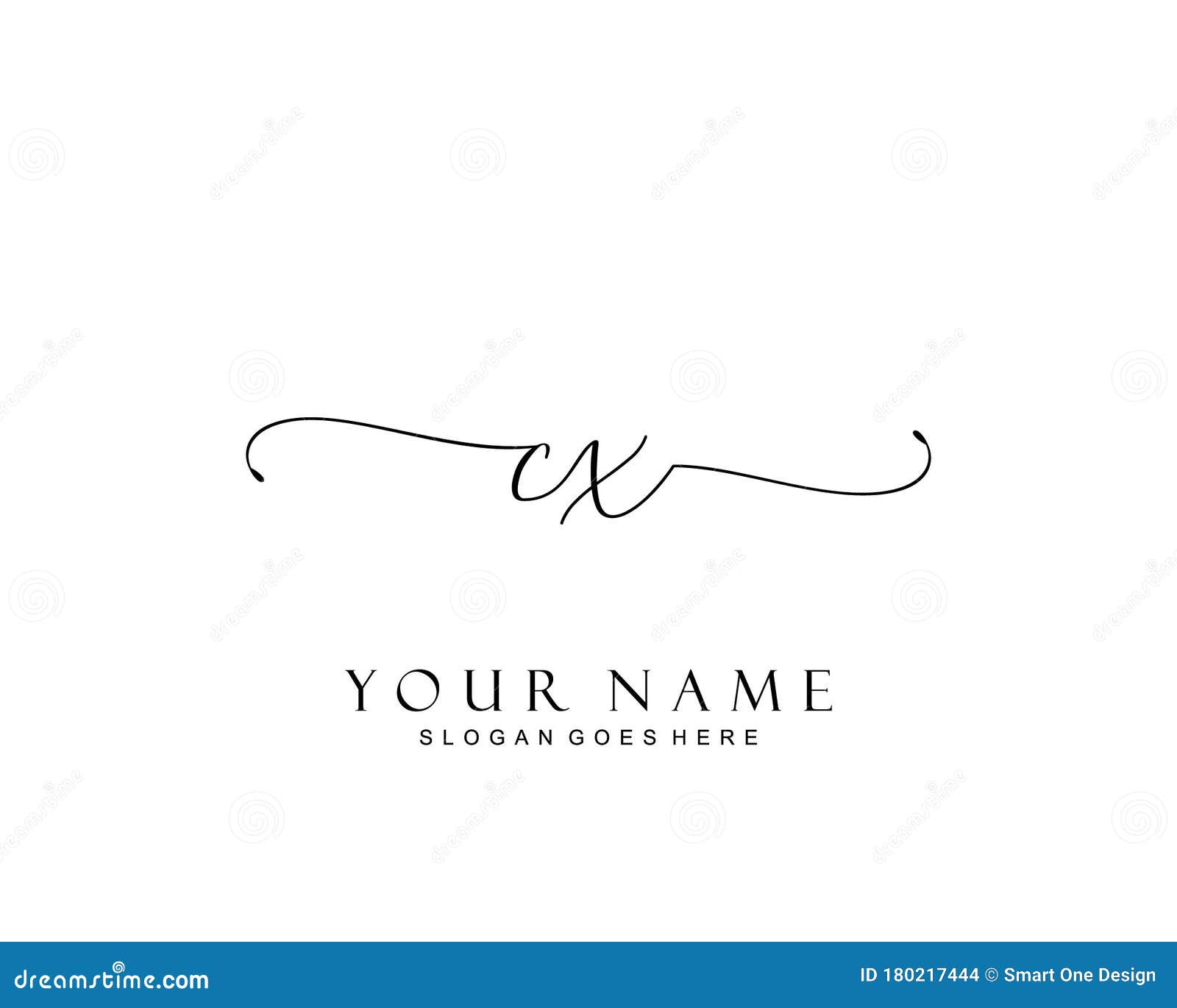 Initial CX Signature Logo Template Vector Stock Vector - Illustration ...