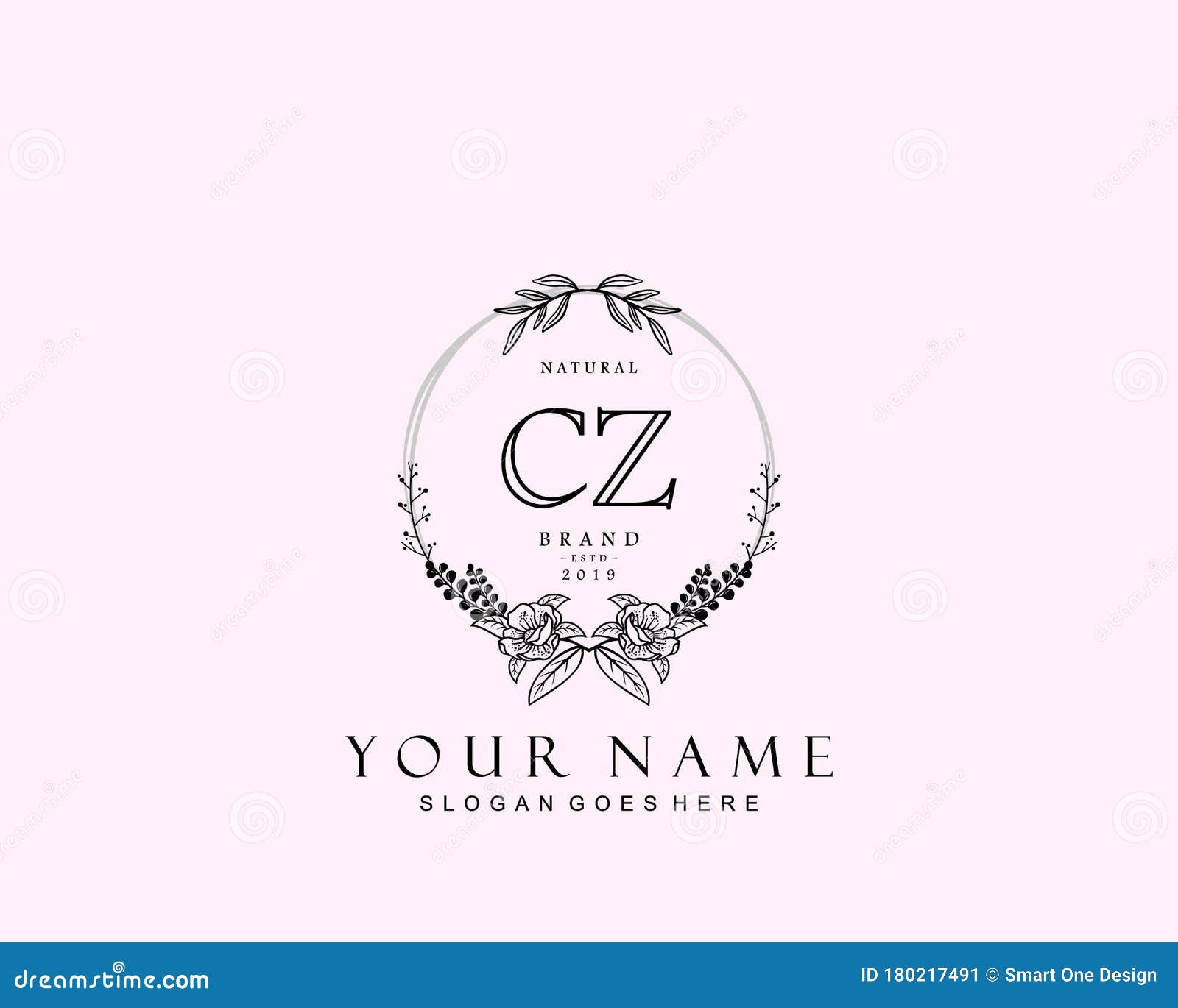 Initial CZ Signature Logo Template Vector Stock Vector - Illustration ...