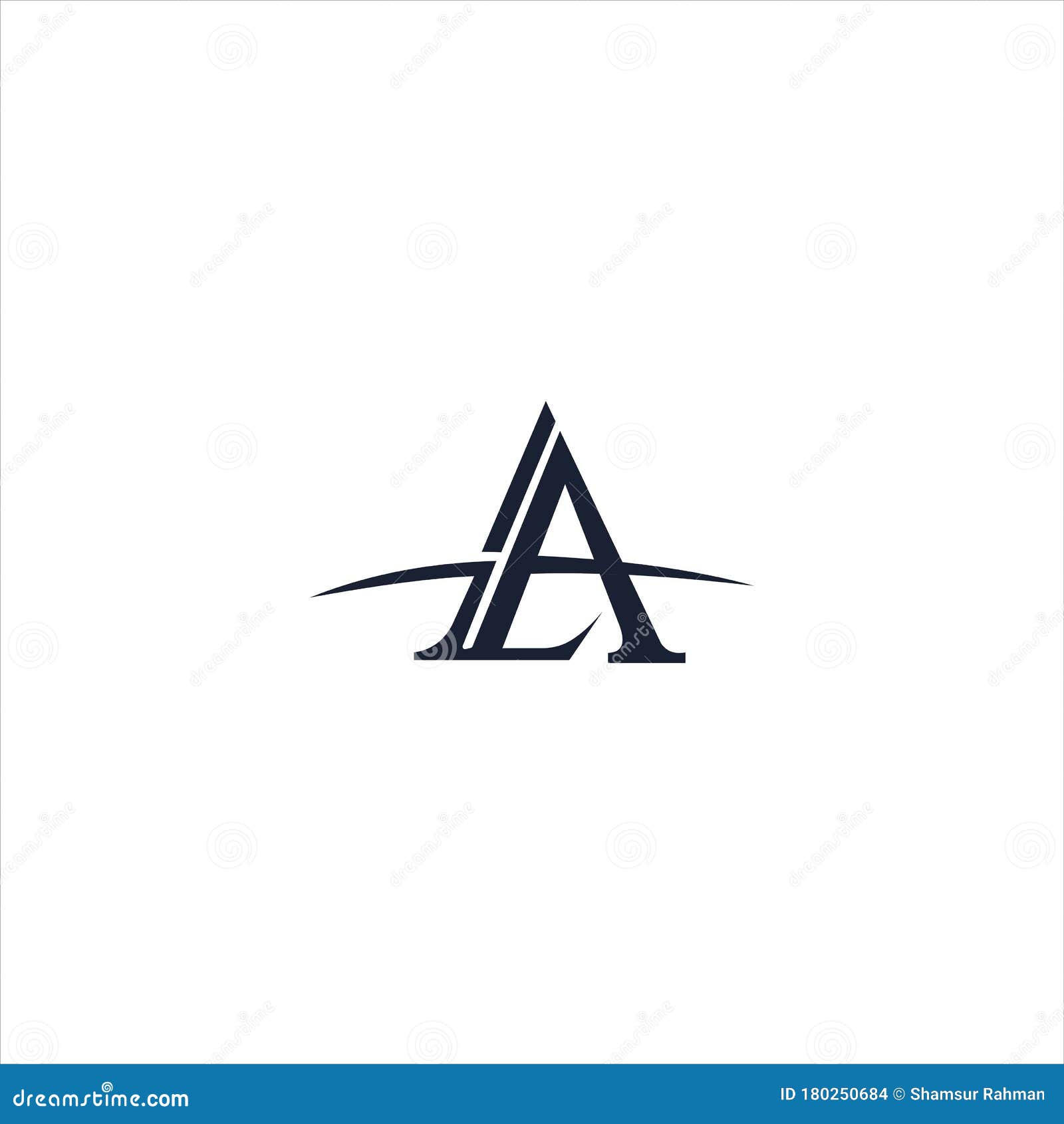Initial Letter Al Logo or La Logo Vector Design Template Stock Vector ...