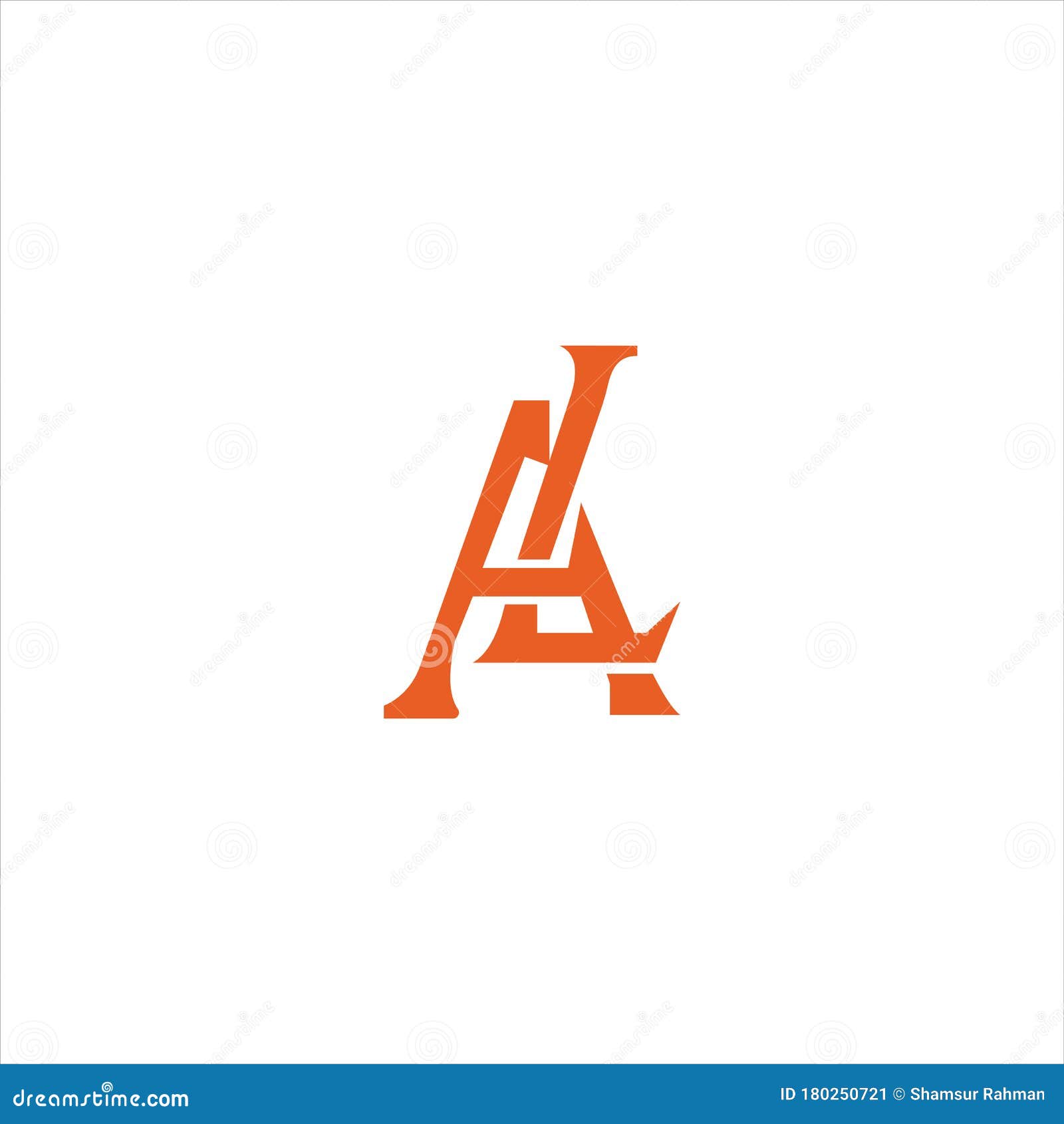 Initial Letter Al Logo or La Logo Vector Design Template Stock Vector ...