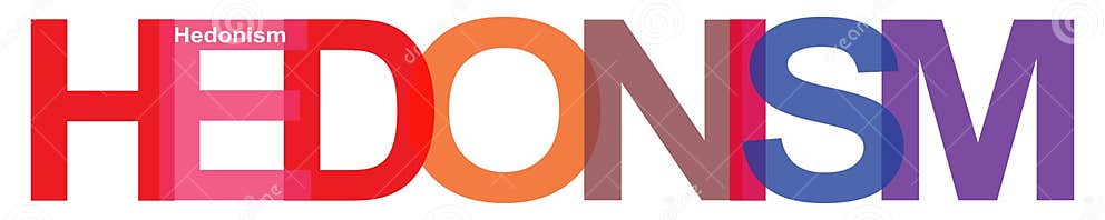 Colorful hedonism word stock illustration. Illustration of dilemma ...