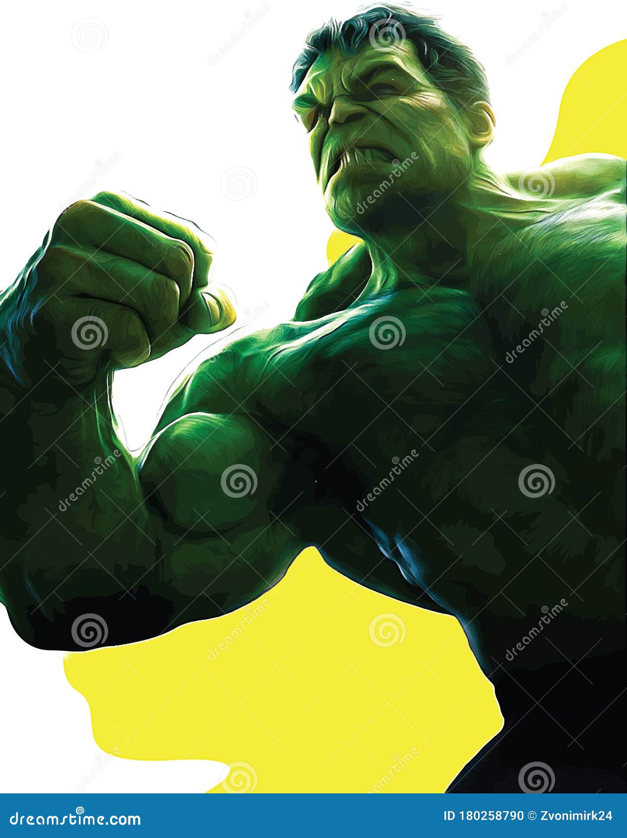 Hulk, Oil Color, Great Look. Editorial Image - Illustration of color ...