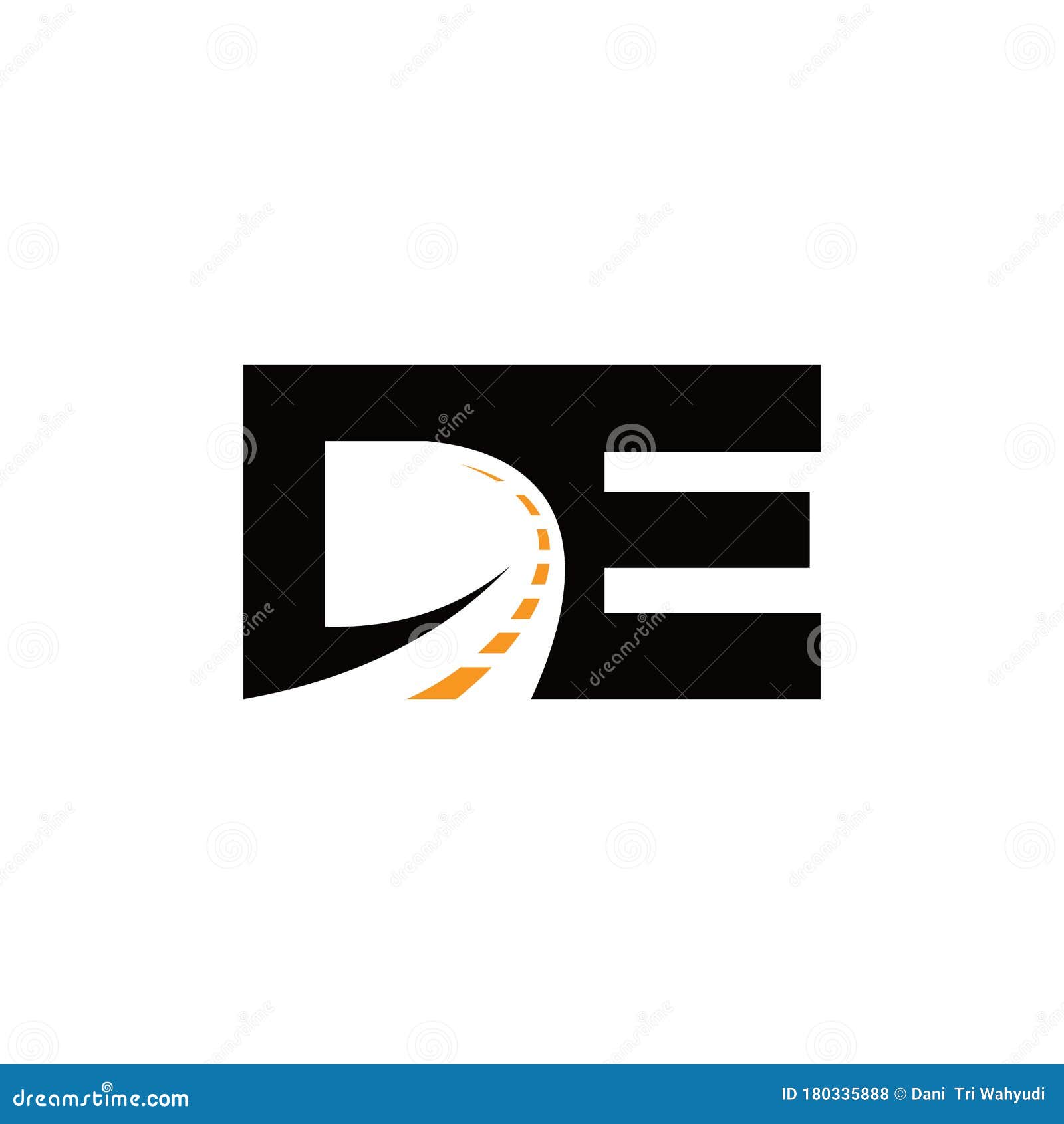 DE Letter Logo Icon Design Template Elements Stock Vector ...