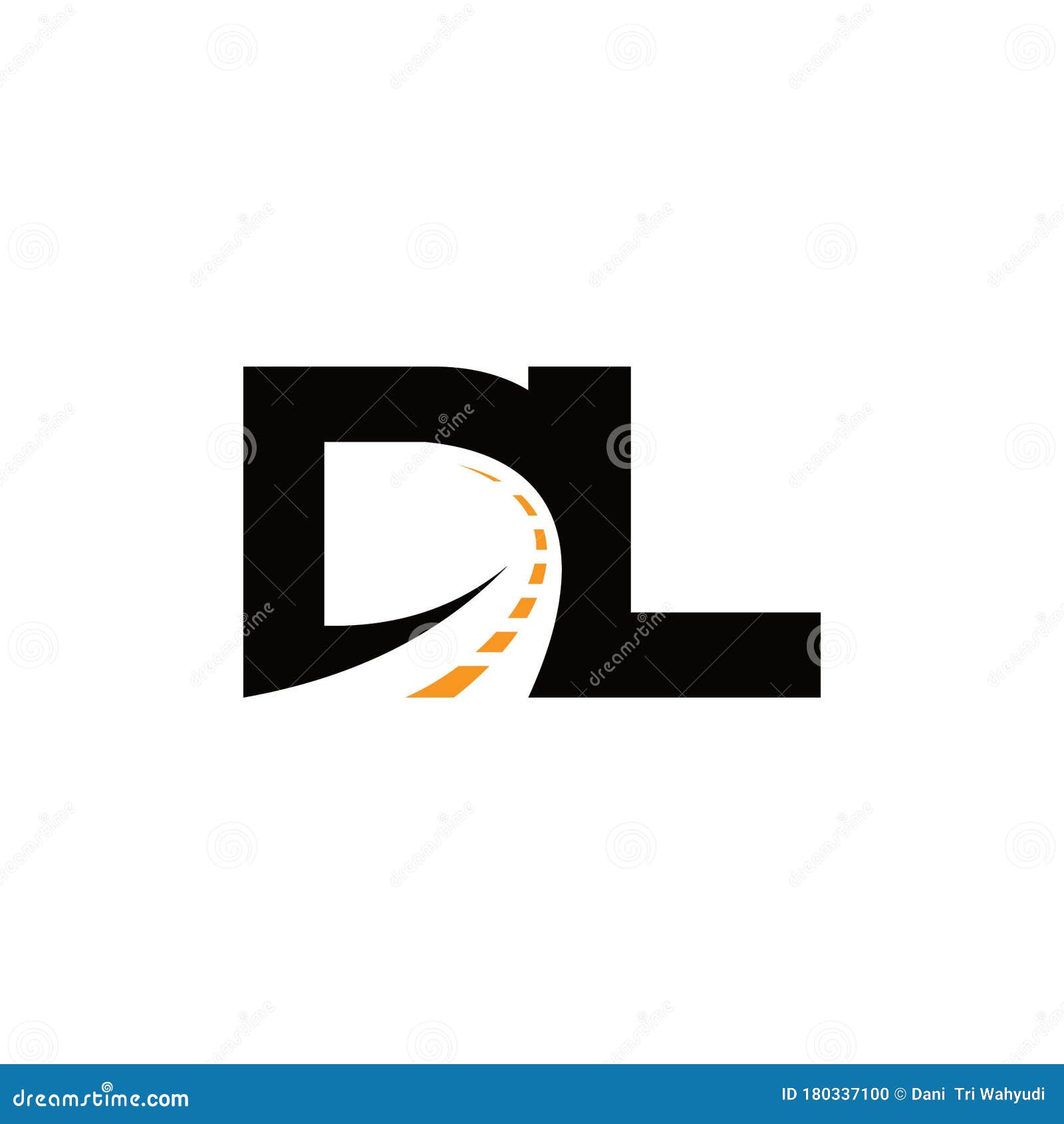 DL Letter Logo Icon Design Template Elements Stock Illustration ...