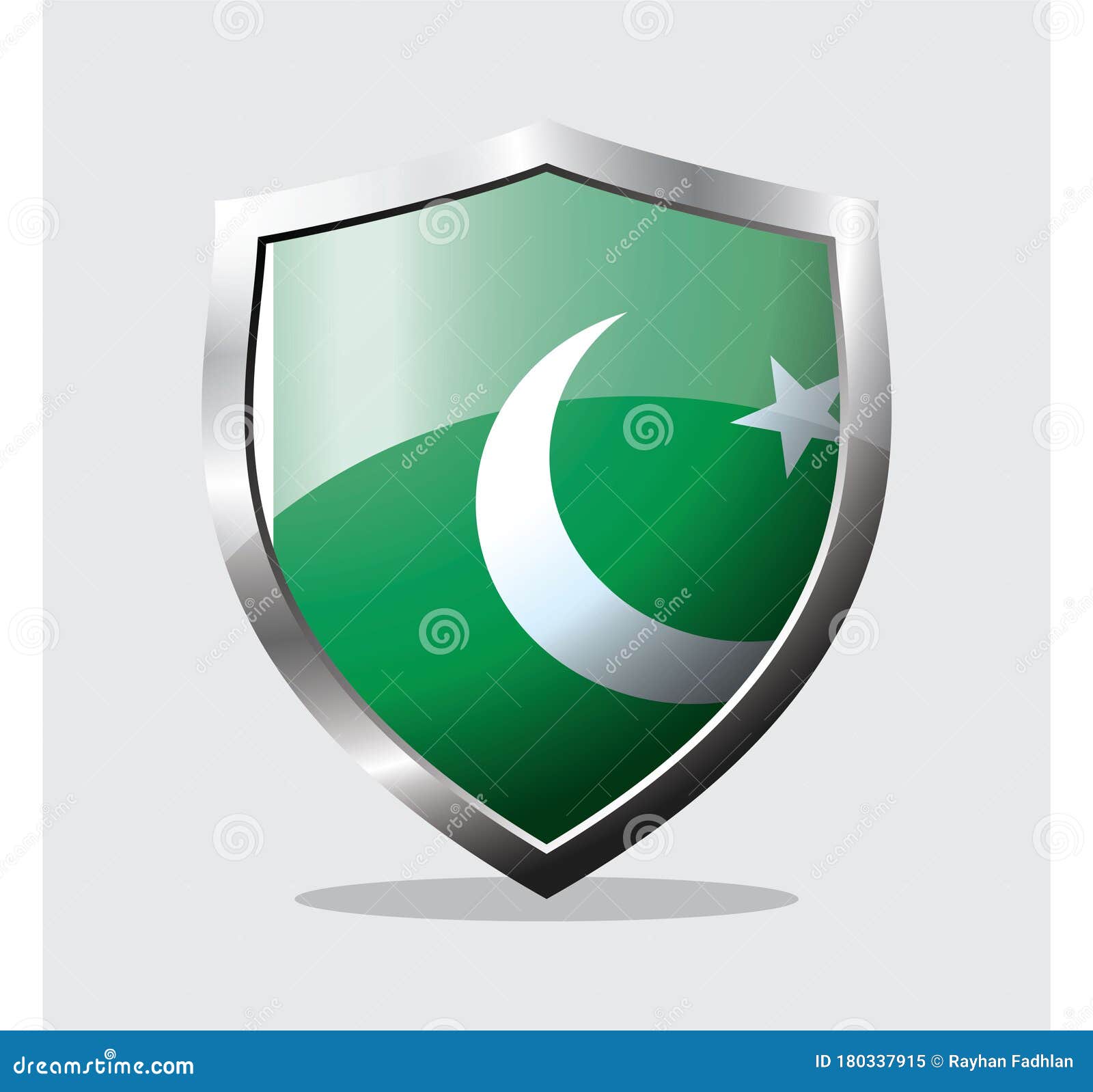 Shield Icon Illustration of Pakistan Country Flag Stock Vector ...