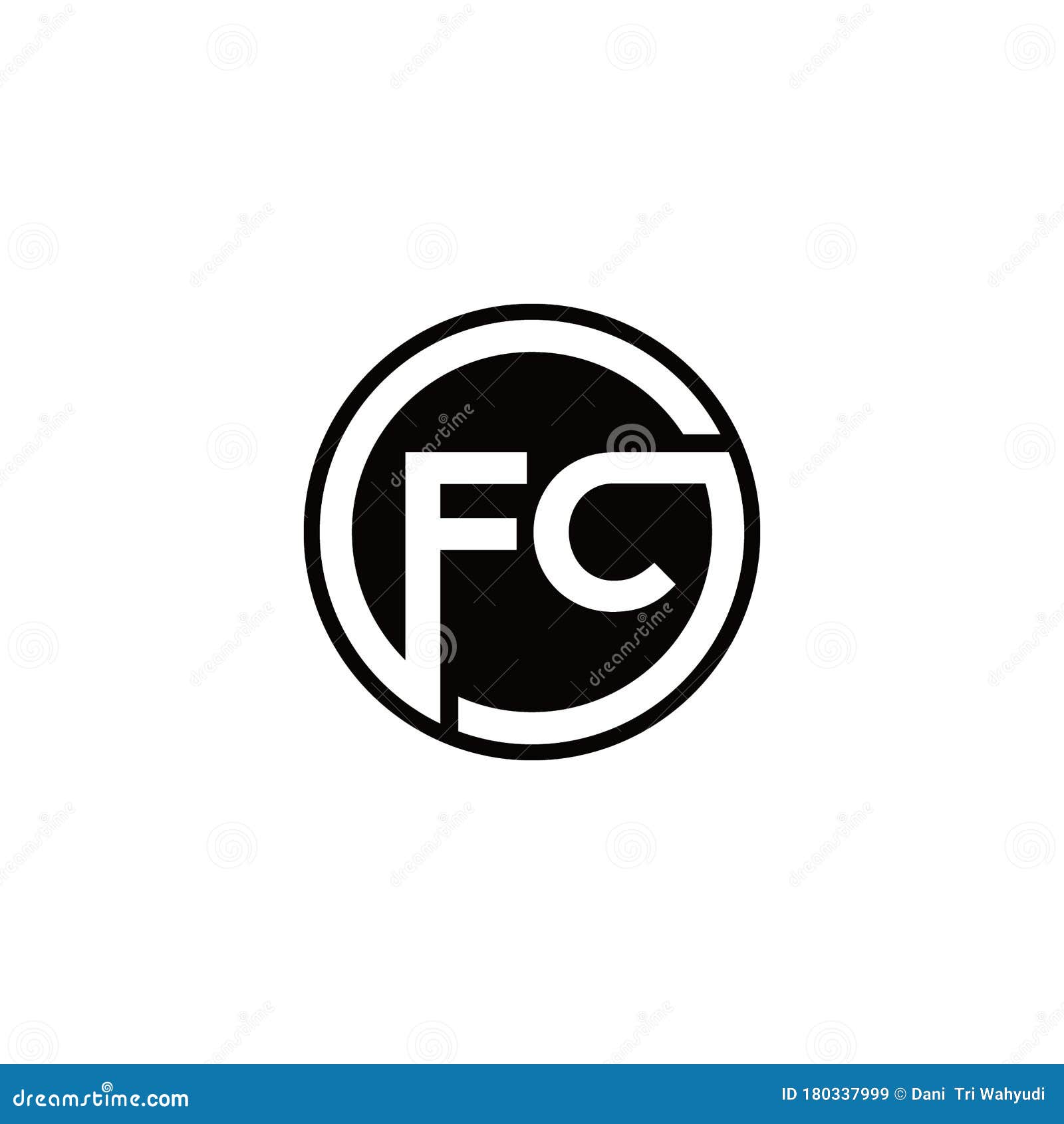 FC Letter Logo Icon Design Template Elements Stock Vector ...