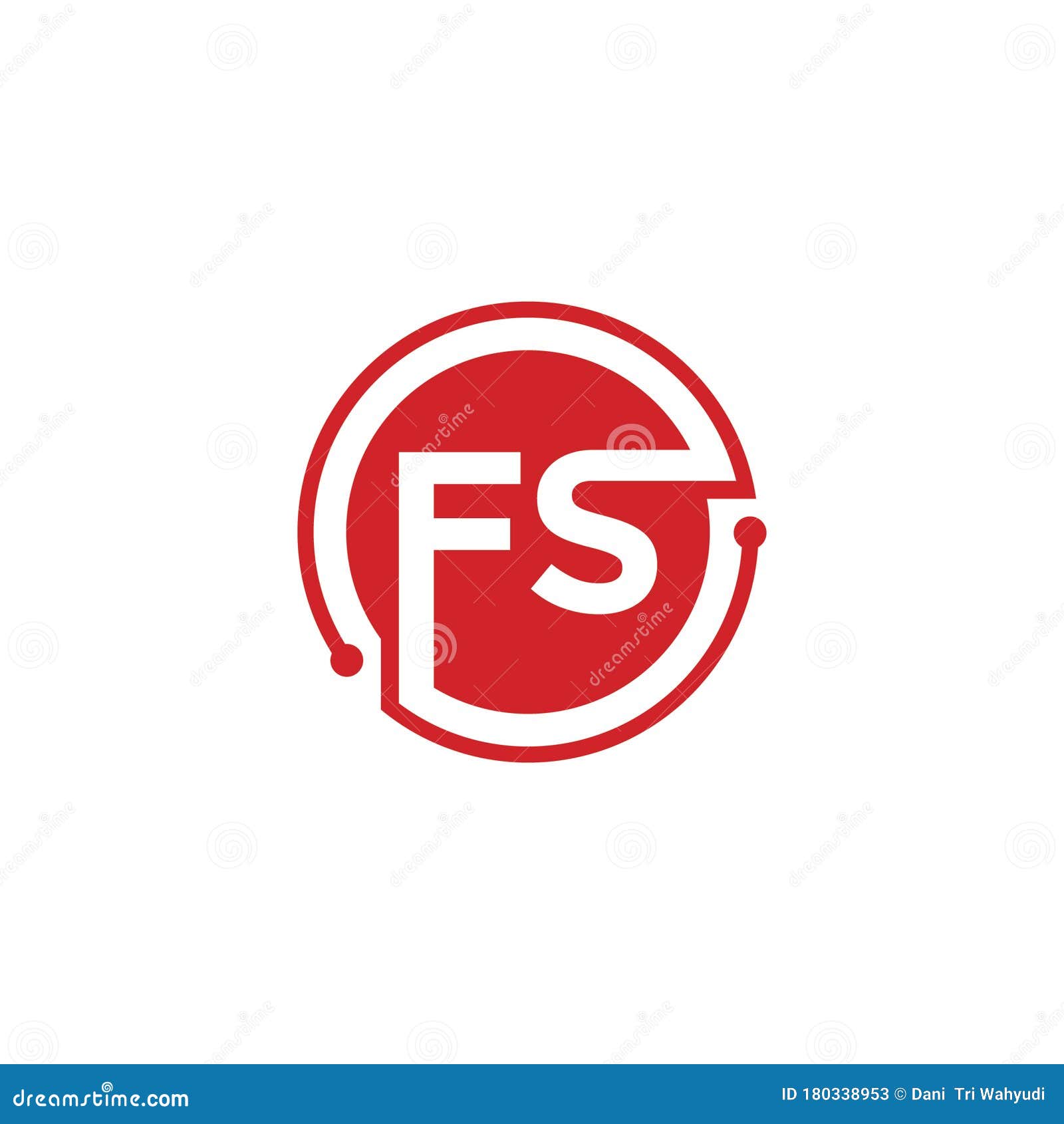 FS Letter Logo Icon Design Template Elements Stock Vector ...