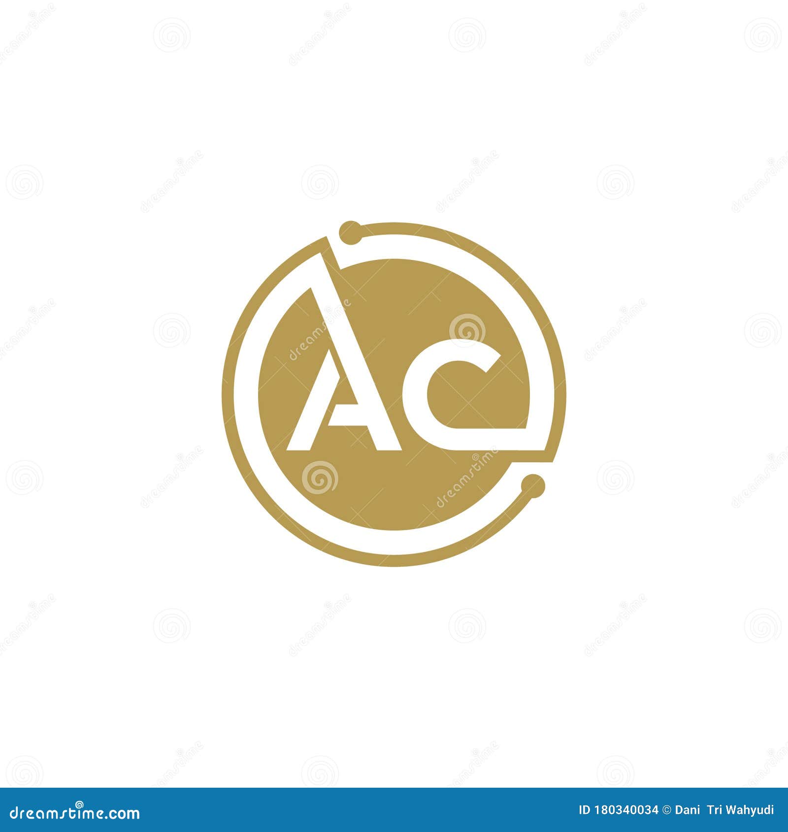 AC Letter Logo Icon Design Template Elements Stock Vector ...