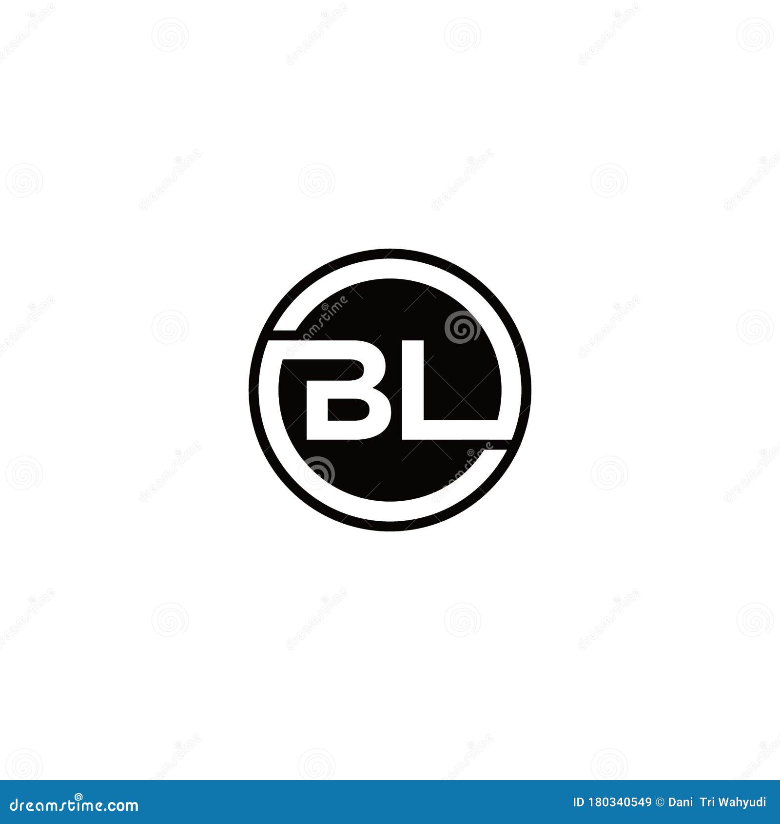 BL Letter Logo Icon Design Template Elements Stock Vector ...